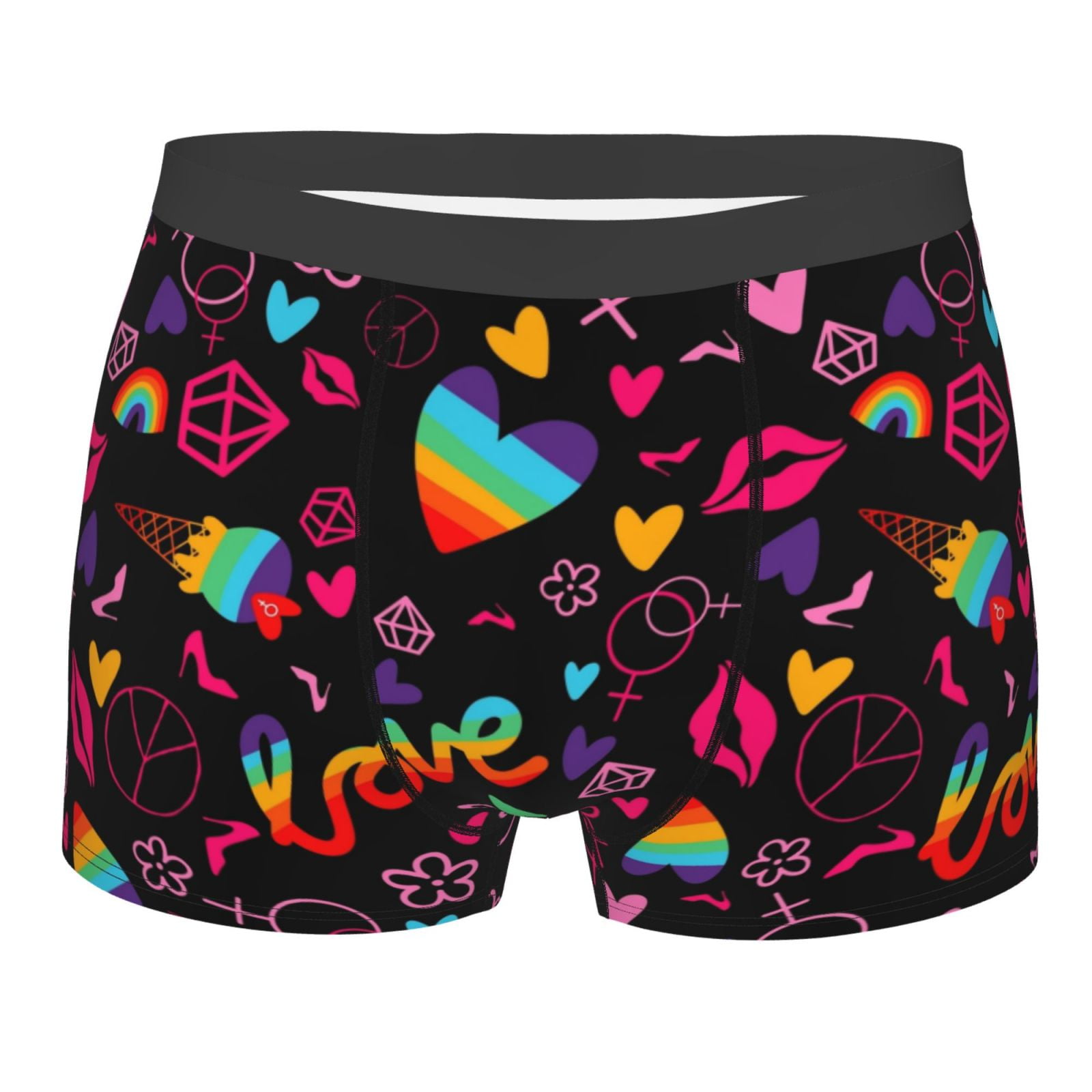 Daiia Lgbt Rainbow For Pride Men's Underwear Boxer Briefs, Cotton ...