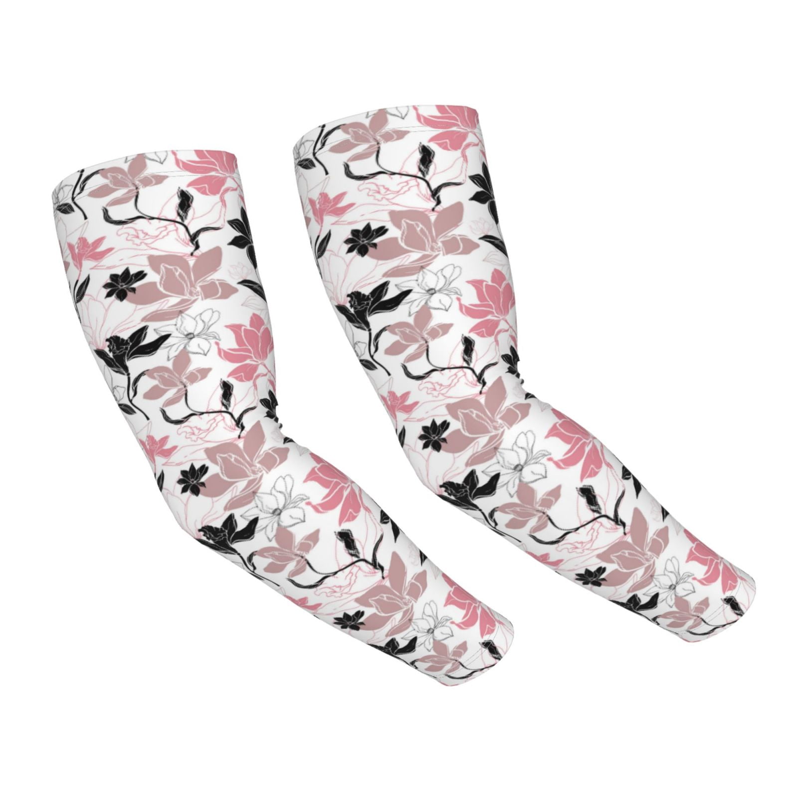 Daiia Lilies Flowers UV Sun Protection Arm Sleeves - Cooling ...