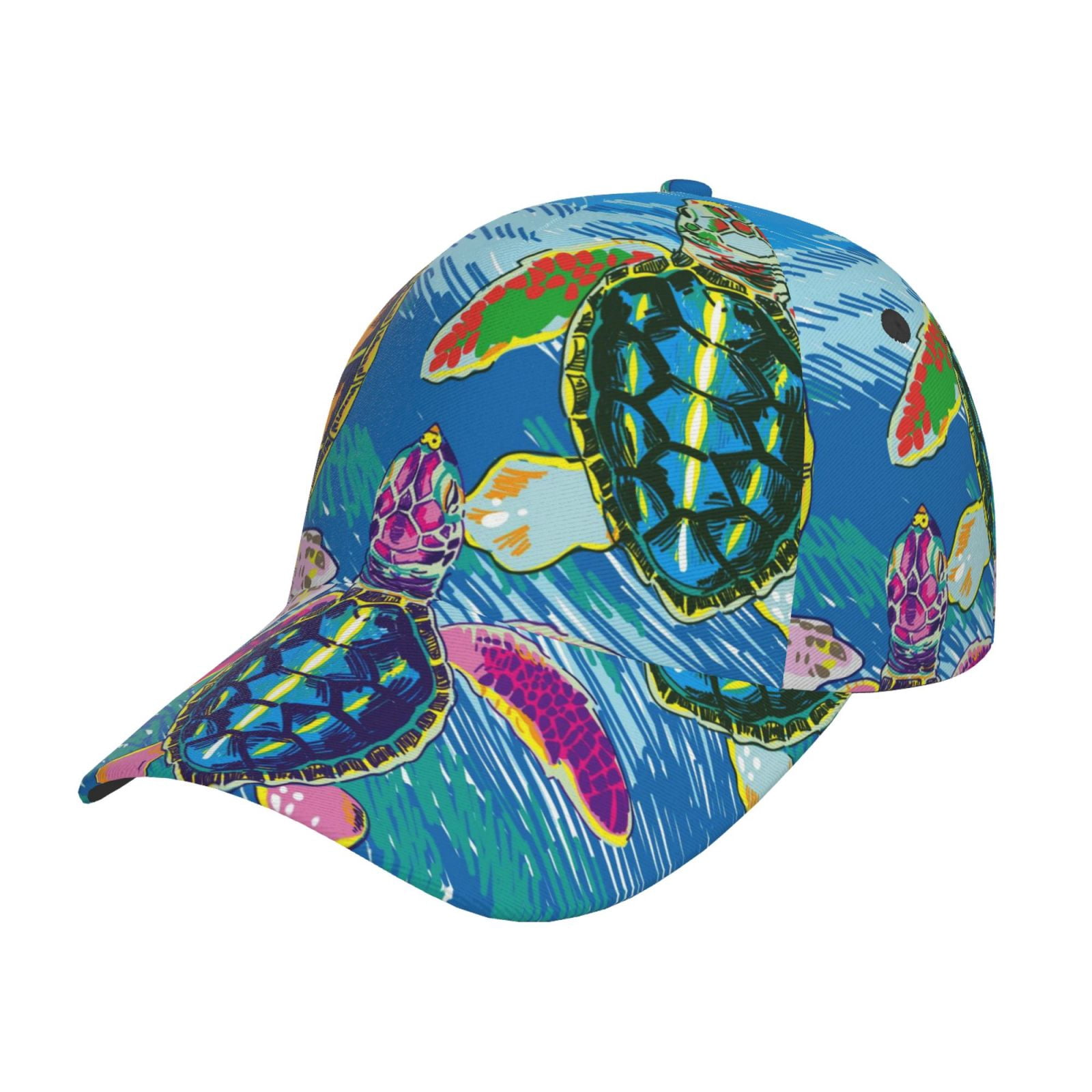 Daiia Little Sea Turtles print Baseball Cap Men Women Golf Dad Hat ...