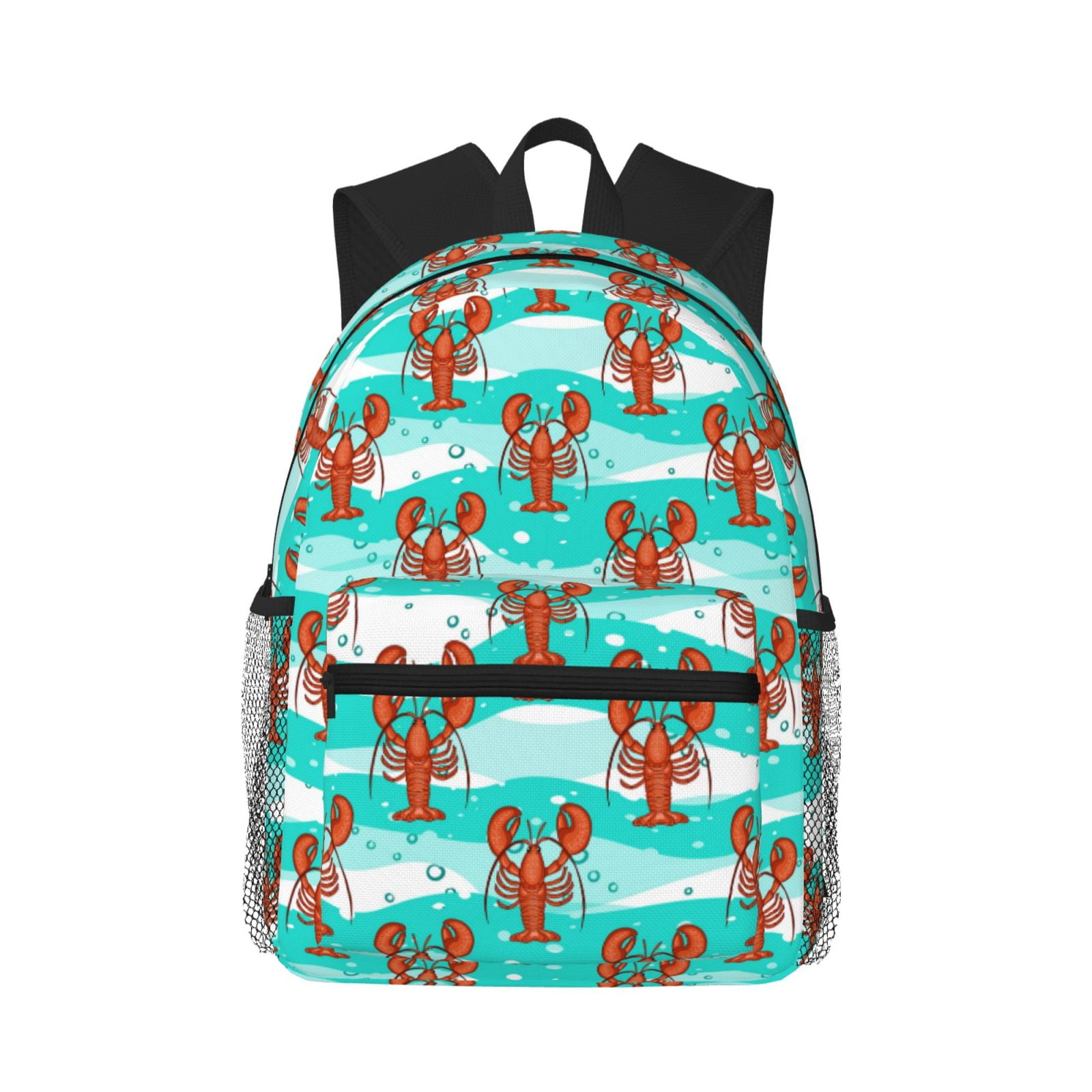 Daiia Lobsters Of Turquoise Waves School Backpack for Men Women, Unisex ...
