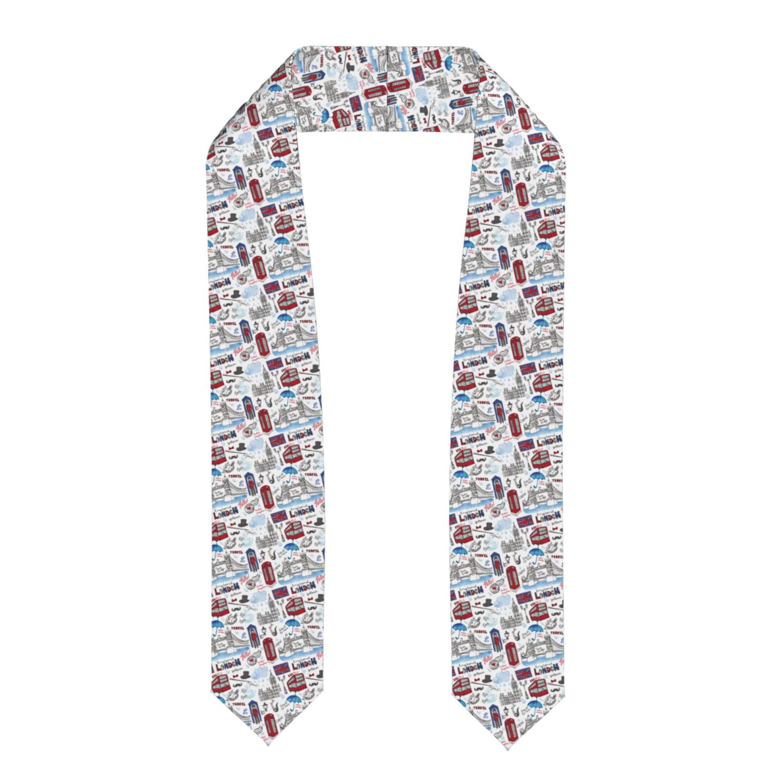 Daiia London Landmark2 Pattern Graduation Shawl Stole – Satin ...