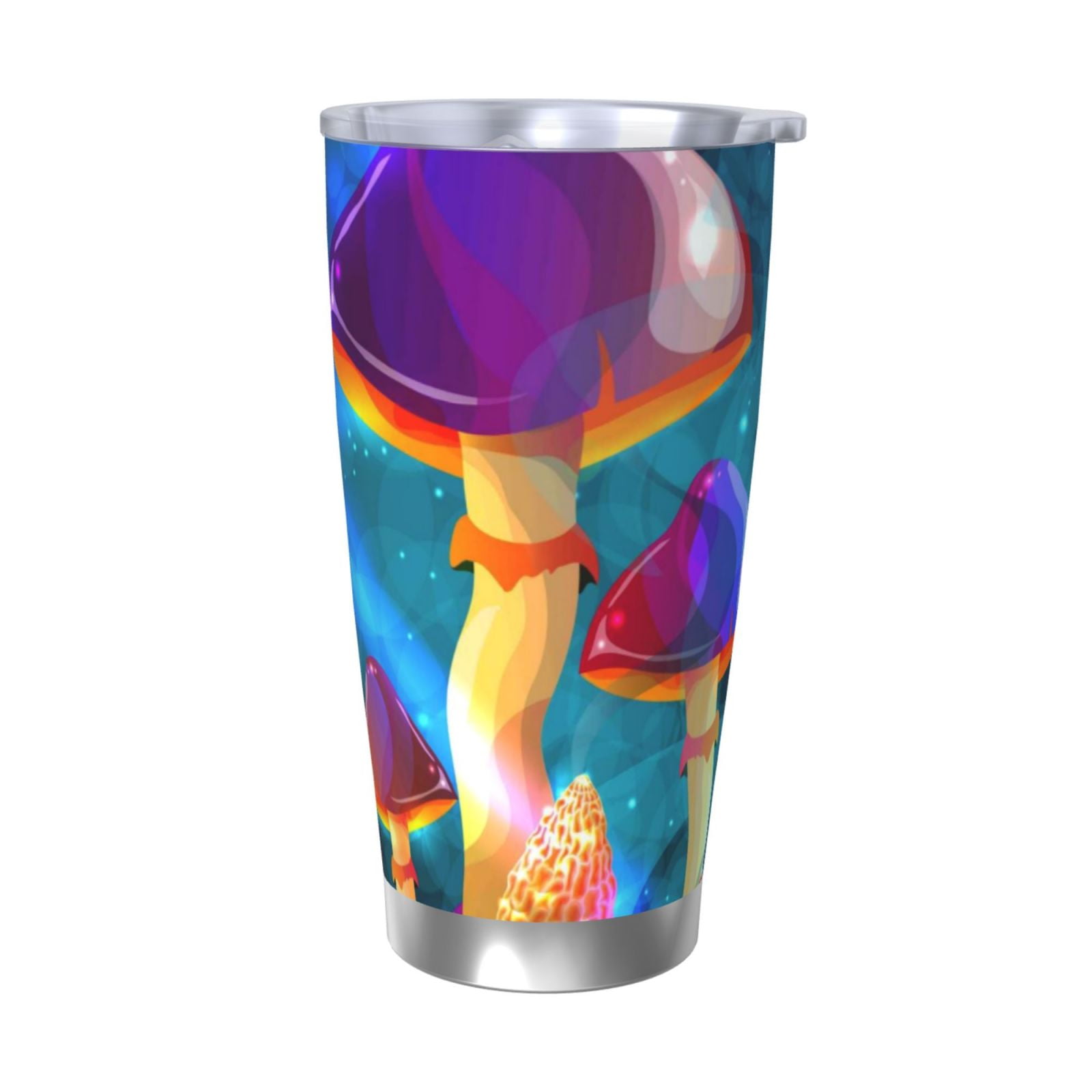 Daiia Magic Mushrooms ,Fireflies Printed 20oz Insulated Coffee Cup with ...