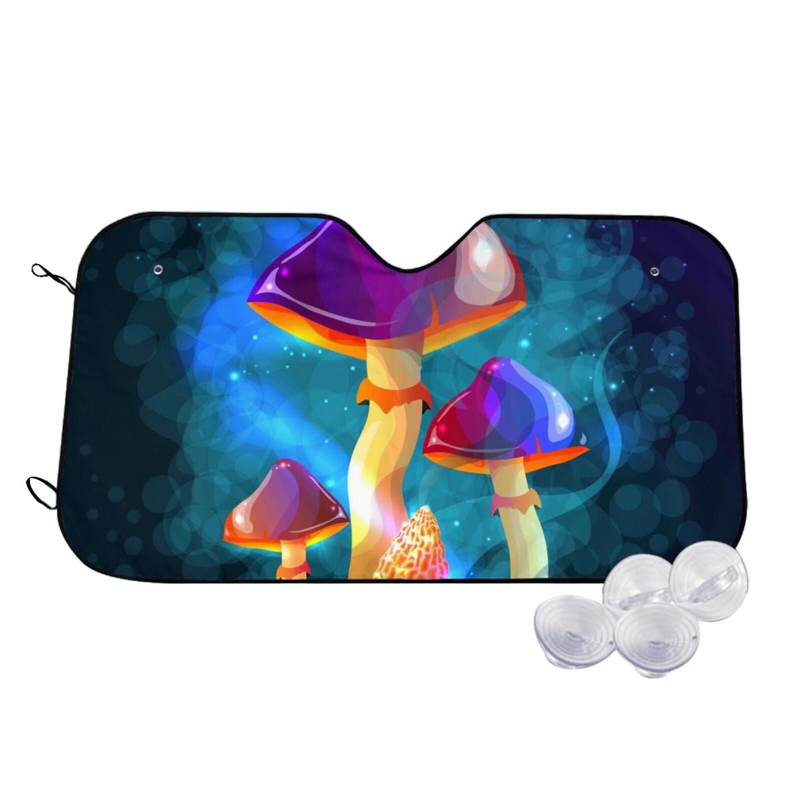 Daiia Magic Mushrooms ,Fireflies Windshield Sun Shade for Car SUV Truck ...