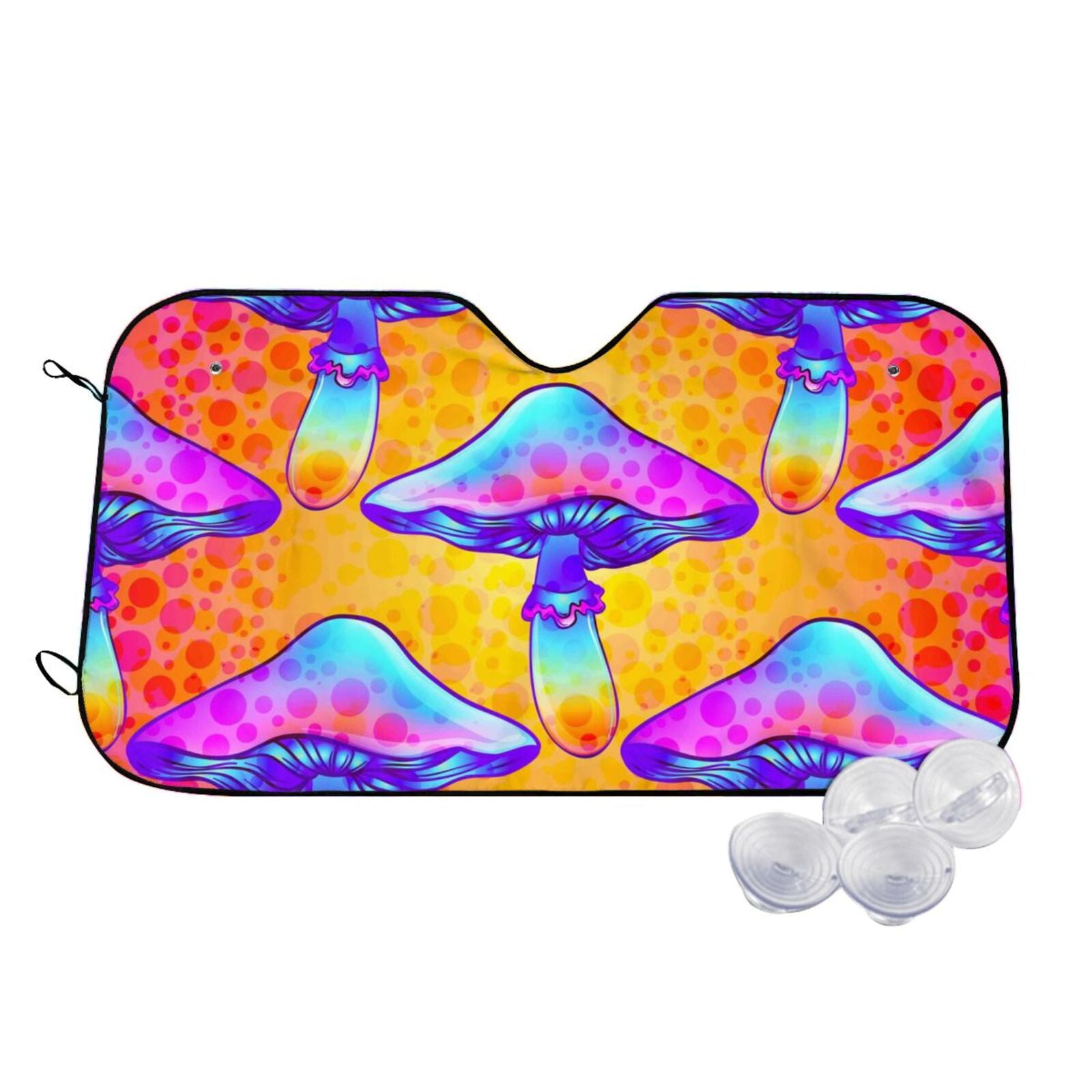 Daiia Magic Mushrooms Windshield Sun Shade for Car SUV Truck (Medium ...