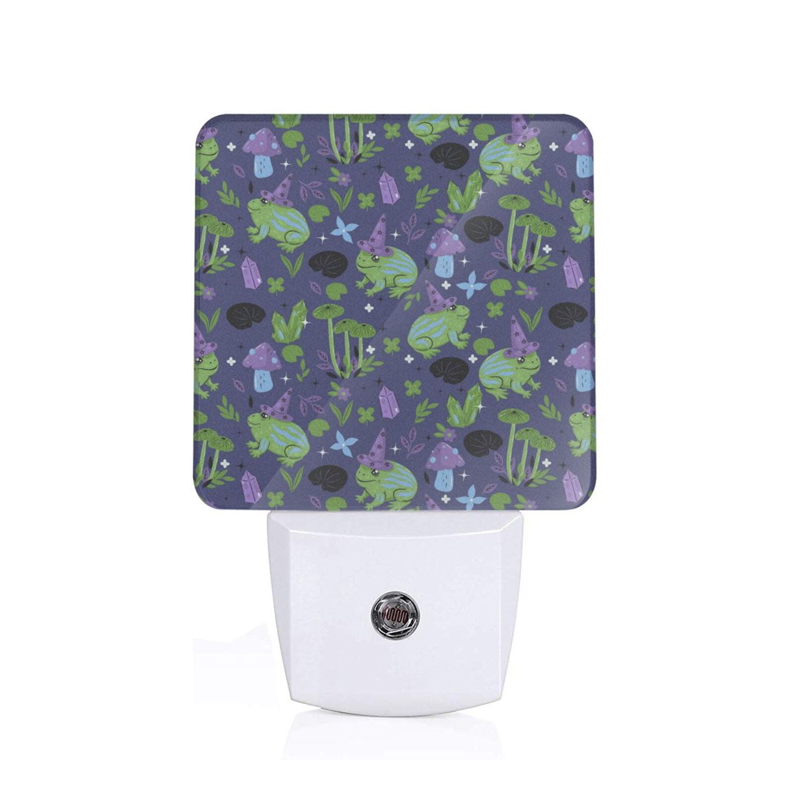 Daiia Magic Toads in Hats Pattern Plug-in LED Backlit Night Light with ...