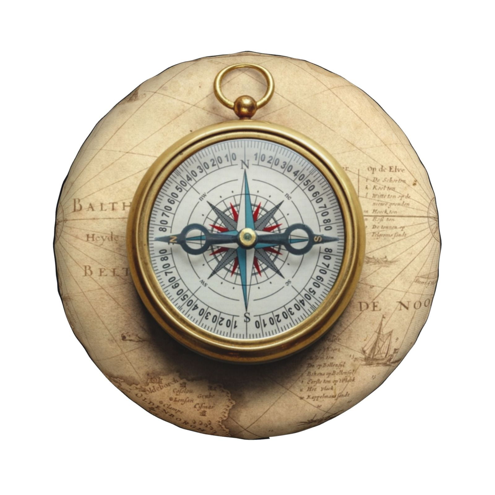 Daiia Magnetic Old Compass On World Map Tire Covers , Travel Trailer ...