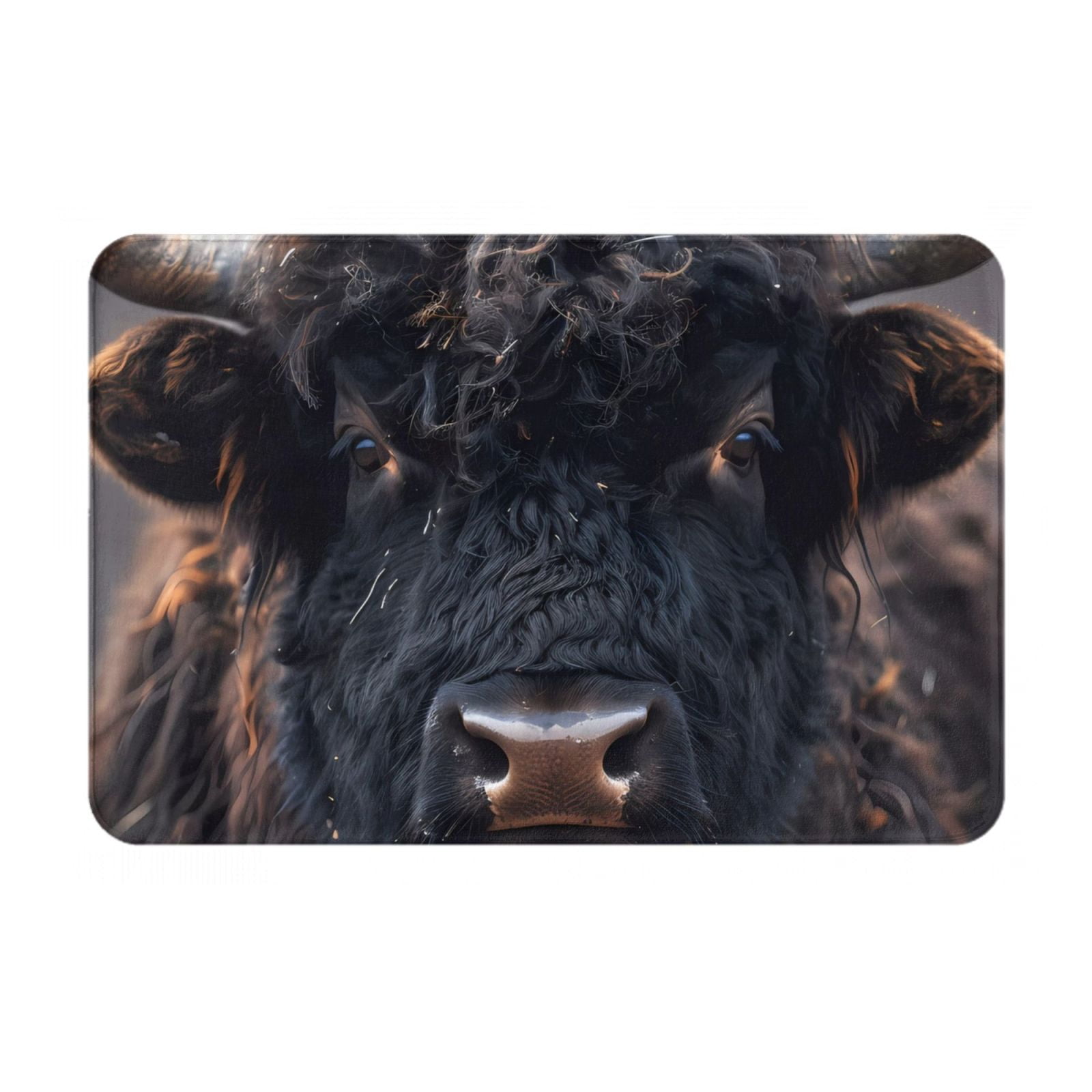 Daiia Majestic Black Yak Front Door Mat, Heavy Duty Durable Welcome Mat ...