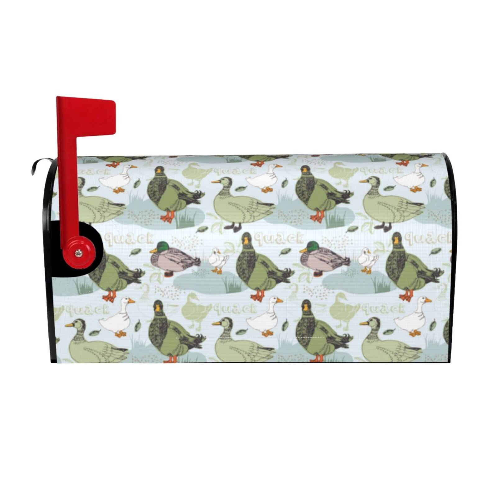 Daiia Mallard Ducks Wild Birds Mailbox Cover , Magnetic Welcome Mailbox ...
