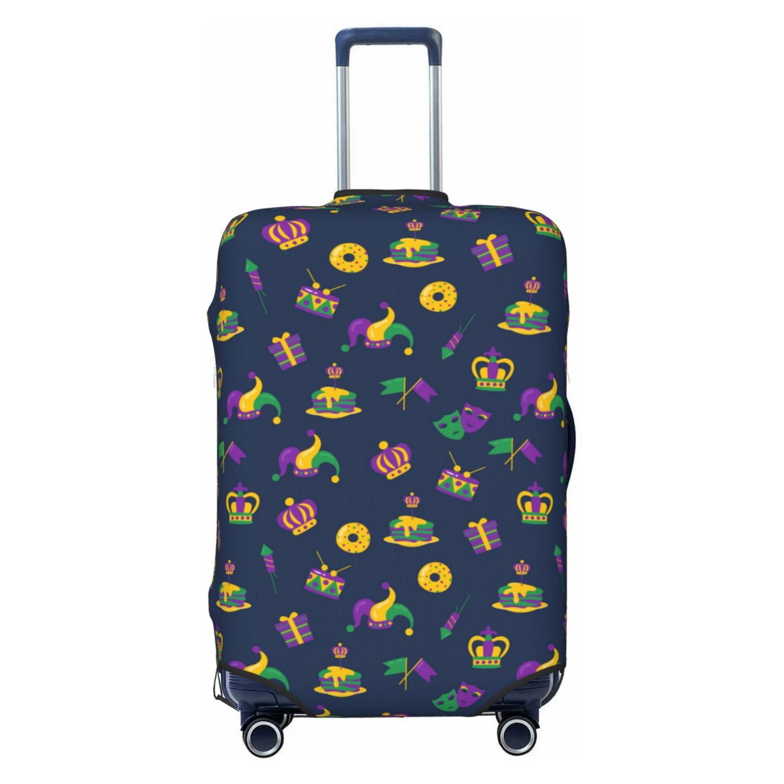 Daiia Mardi Gras Carnival Luggage Cover, Thickened Washable Travel ...