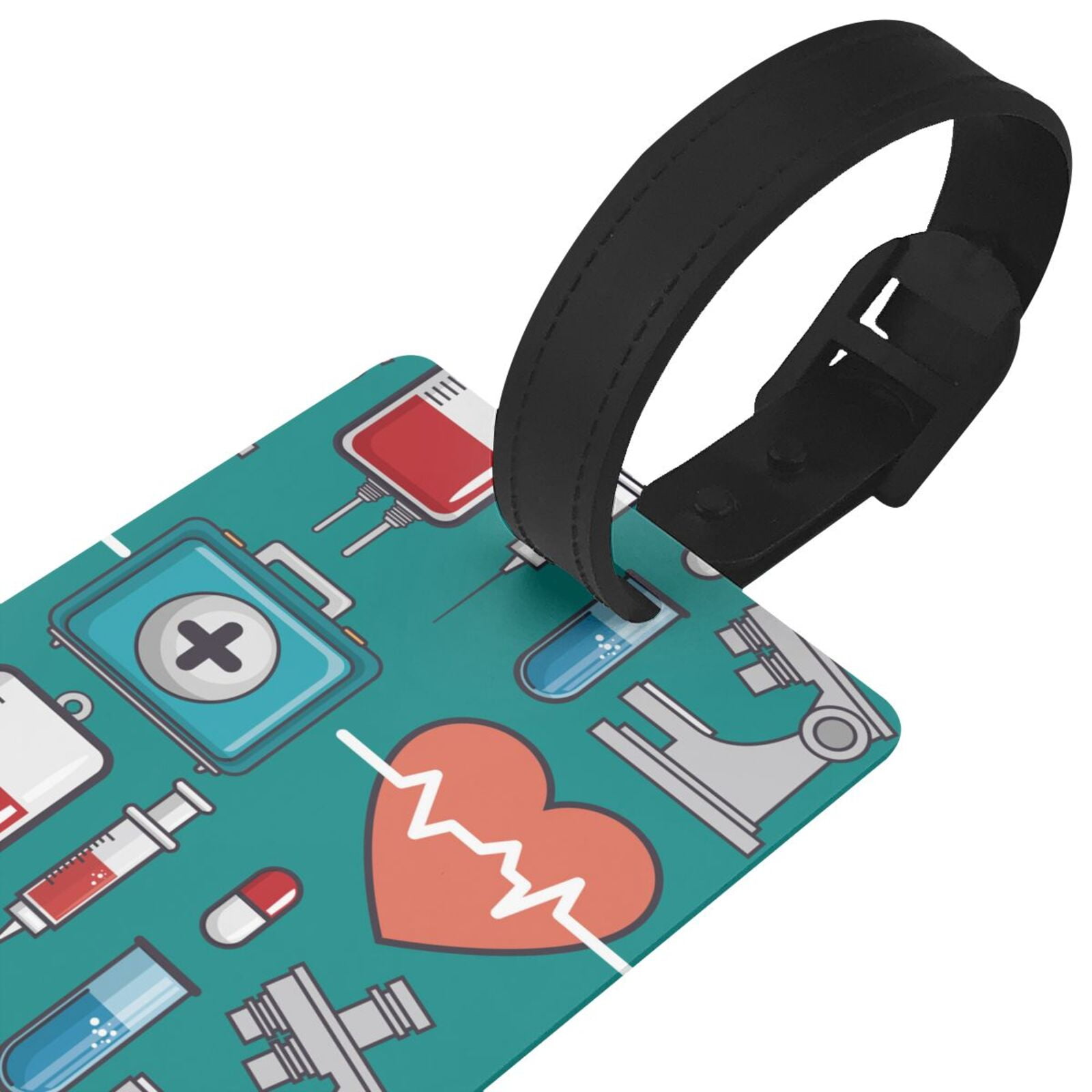 Daiia Medical Elements Durable Luggage Tags with Secure Strap Travel ID ...