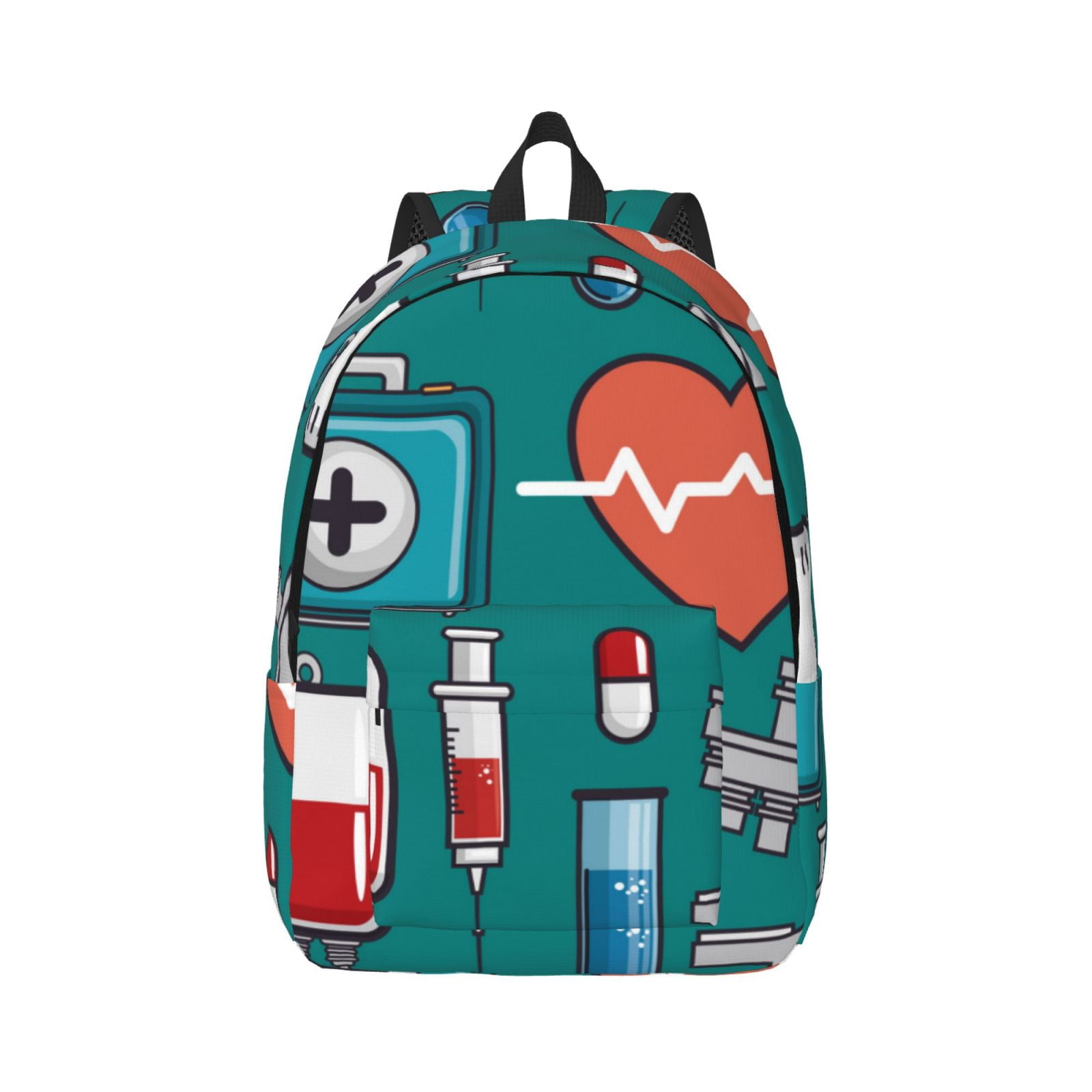 Daiia Medical Elements Vintage Canvas Backpack for Men and Women ...