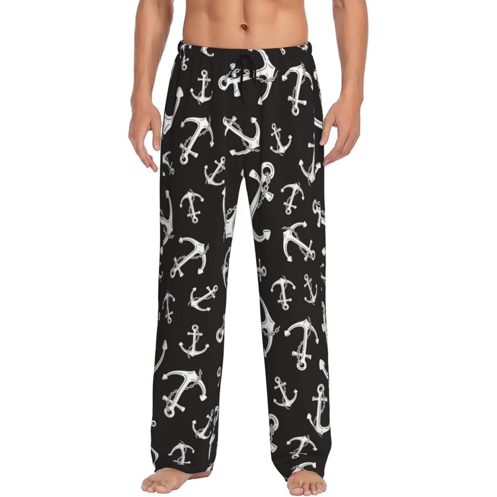 Daiia Men'S Anchor Pants,Bottoms Sleep Lounge,Pajama Pants,Pj Bottoms ...