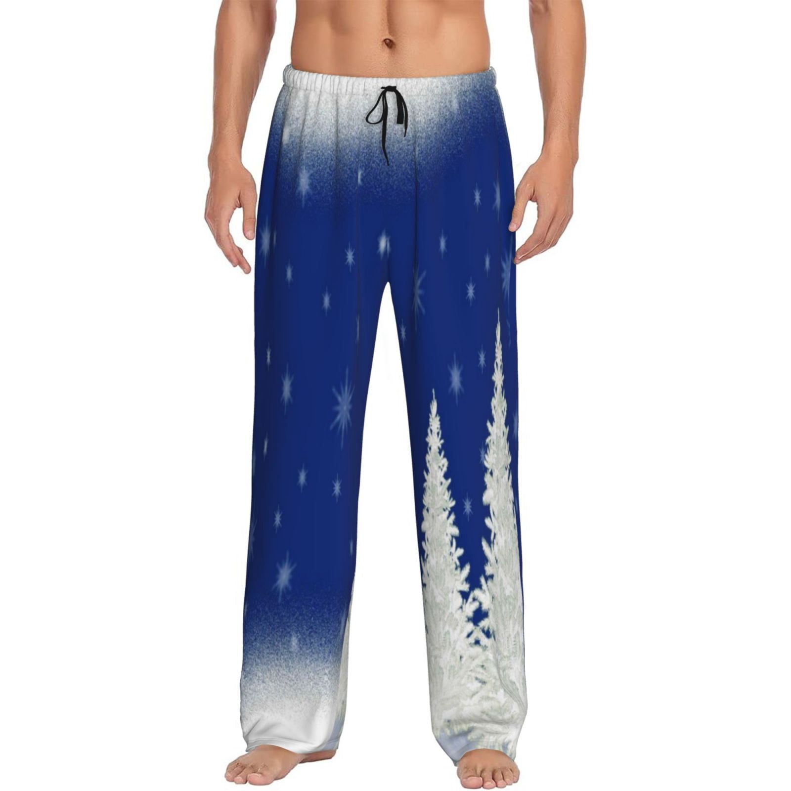 Daiia Men'S Christmas Fir Tree Pants,Bottoms Sleep Lounge,Pajama Pants ...