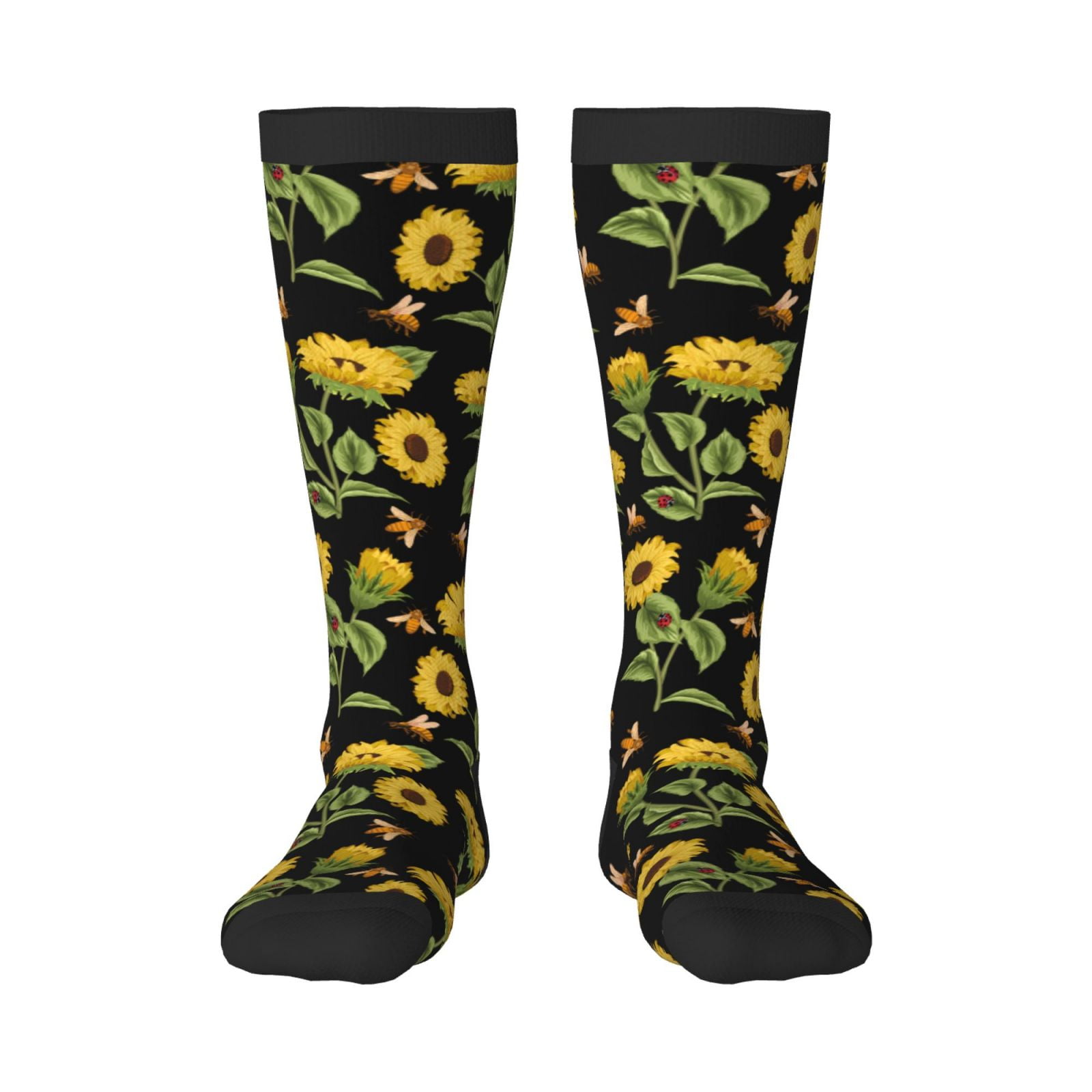 Daiia Mens Funny Crazy Socks Unisex Cool Funky 3d Printed Bees And ...