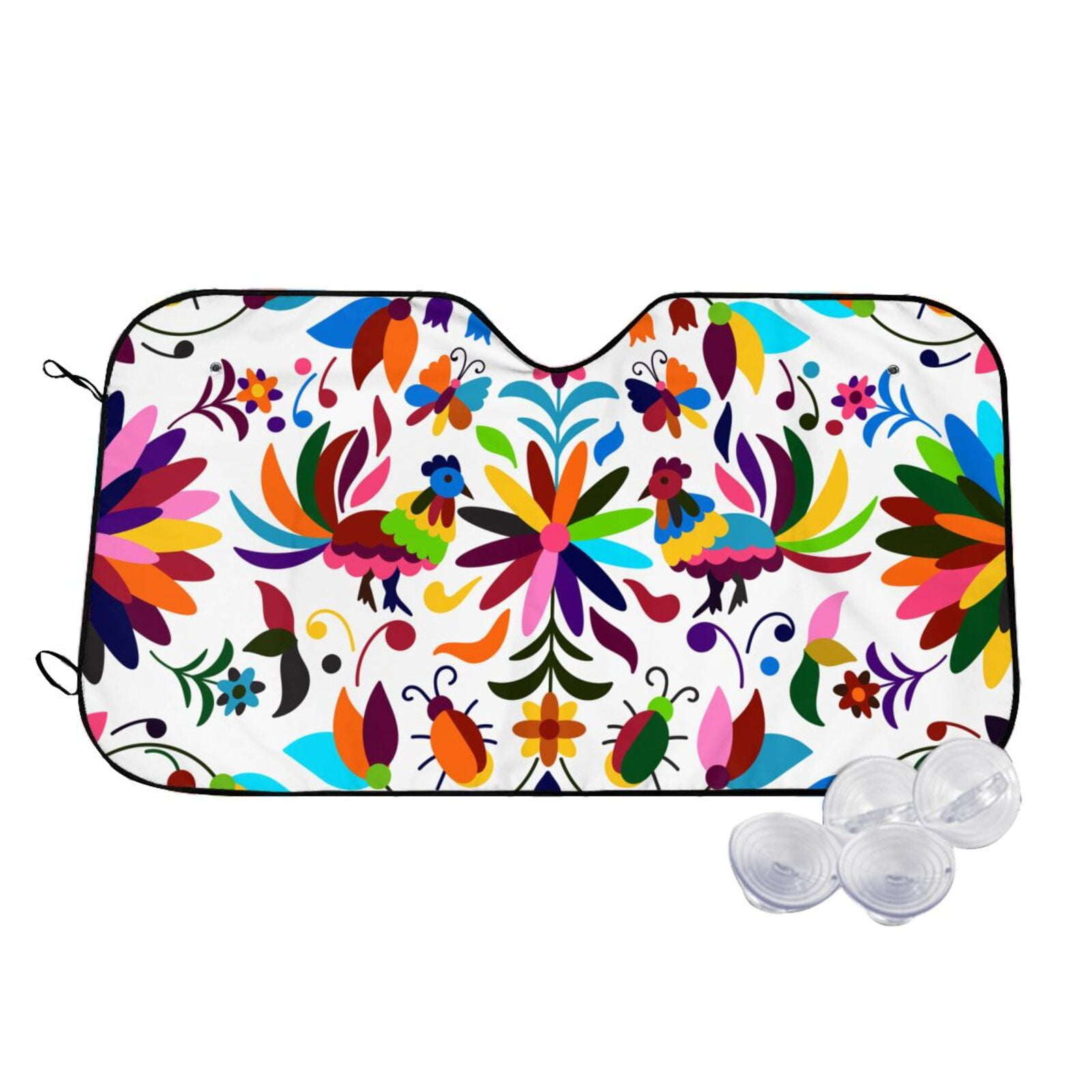 Daiia Mexican Bright Style Windshield Sun Shade for Car SUV Truck ...