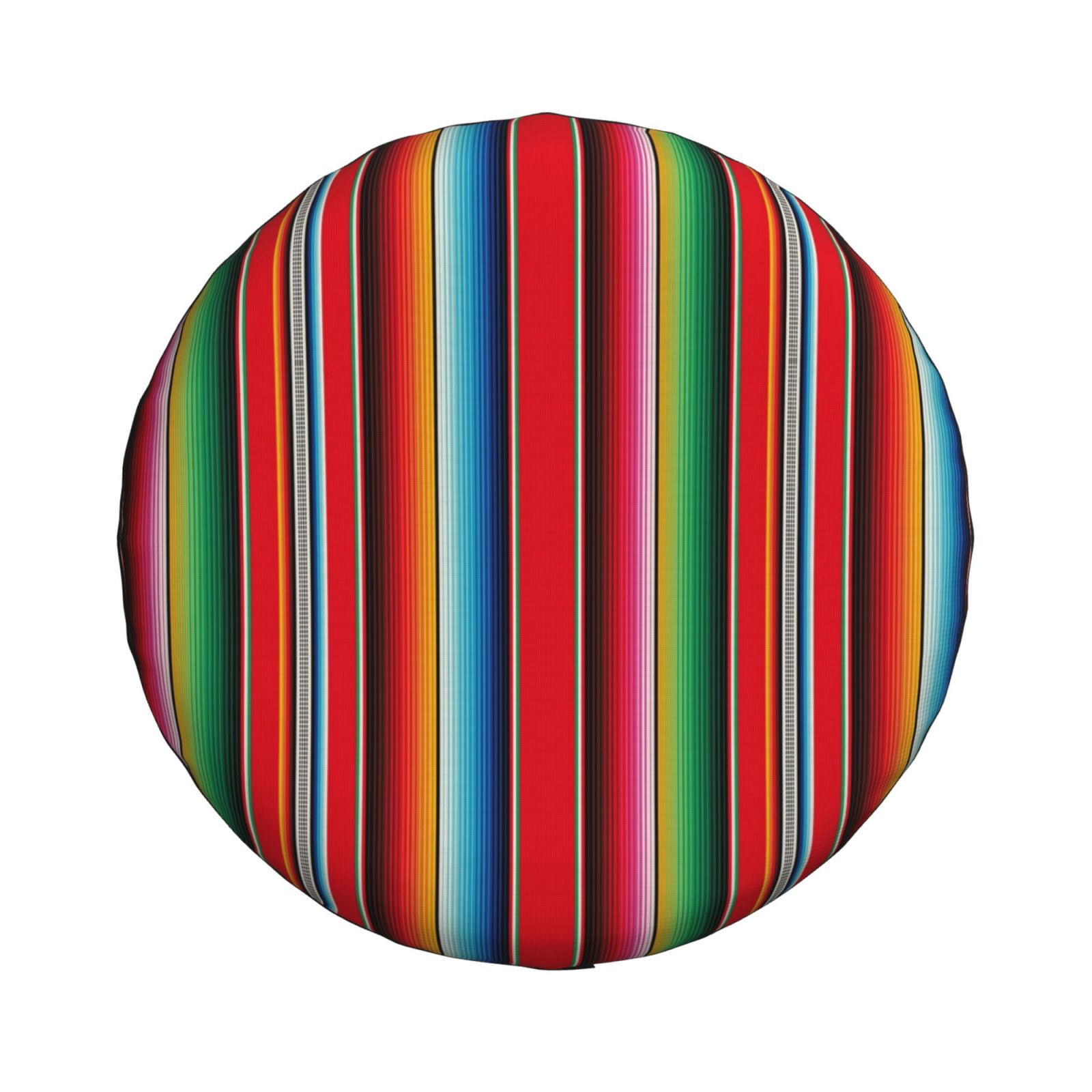 Daiia Mexican Serape Blanket Stripes Tire Covers , Travel Trailer ...