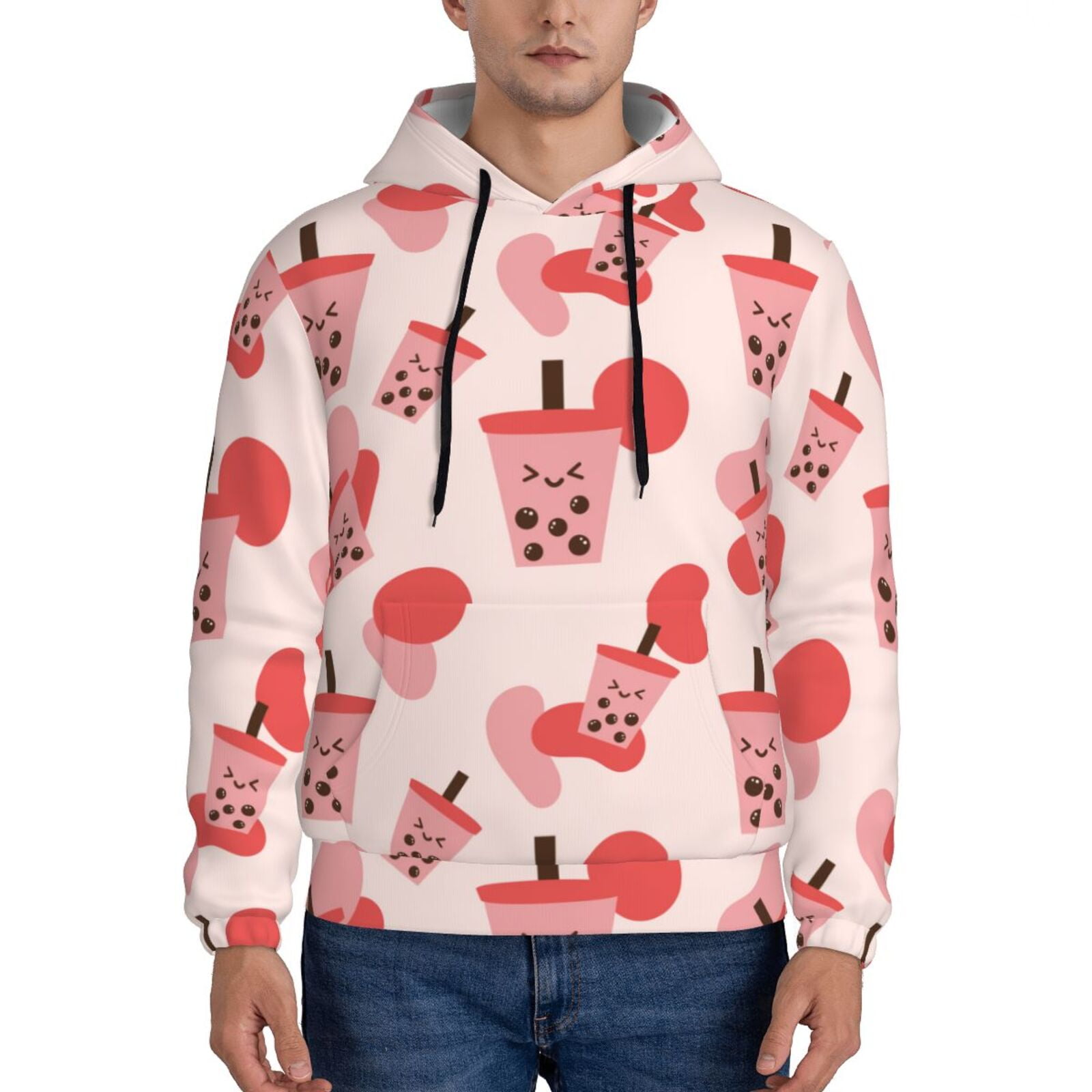 Daiia Milk Tea for Men's Fashion Hoodies & Sweatshirts with Kangaroo ...
