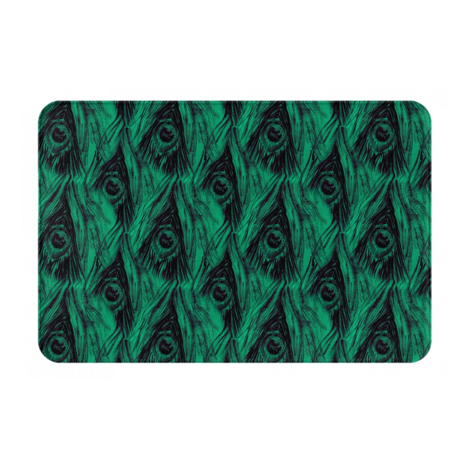 Daiia Mint Bird Feathers Front Door Mat, Heavy Duty Durable Welcome Mat ...