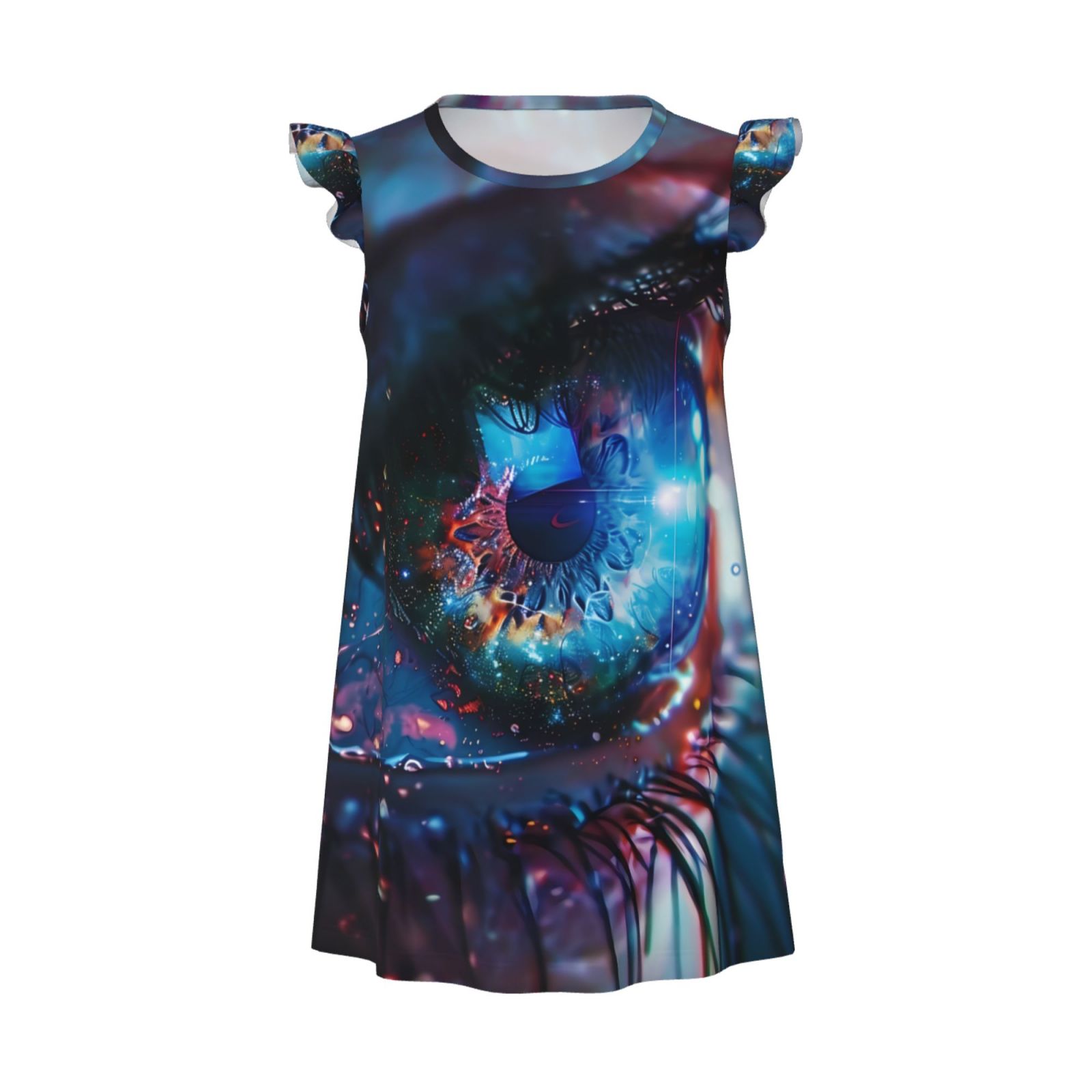 Daiia Modern Colorful Eyes Girls Nightgowns, Unicorn Nightgown Princess ...