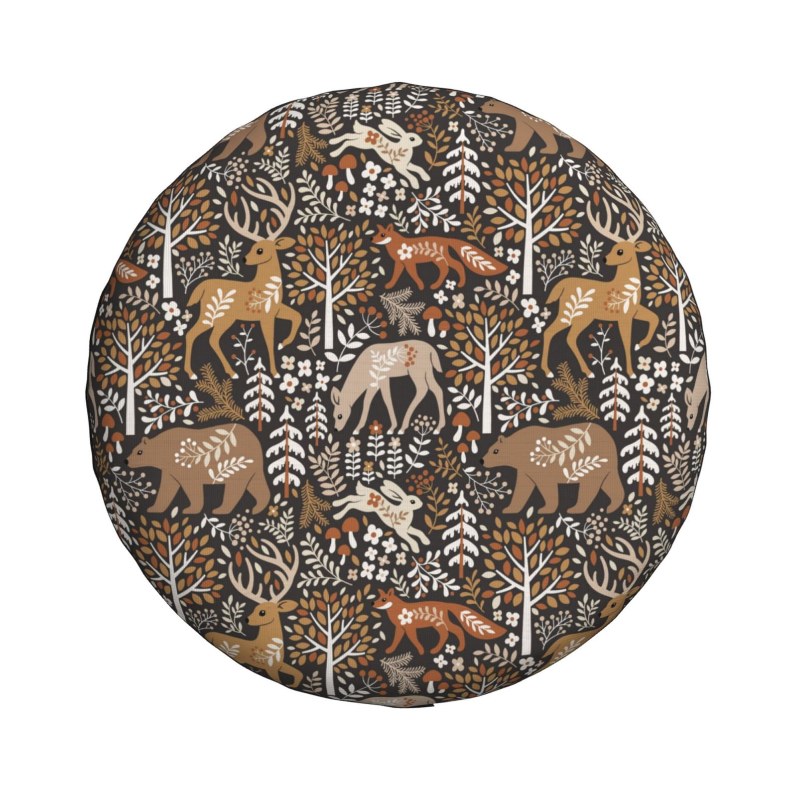 Daiia Moose fox bear leaf tree Tire Covers , Travel Trailer Camper ...