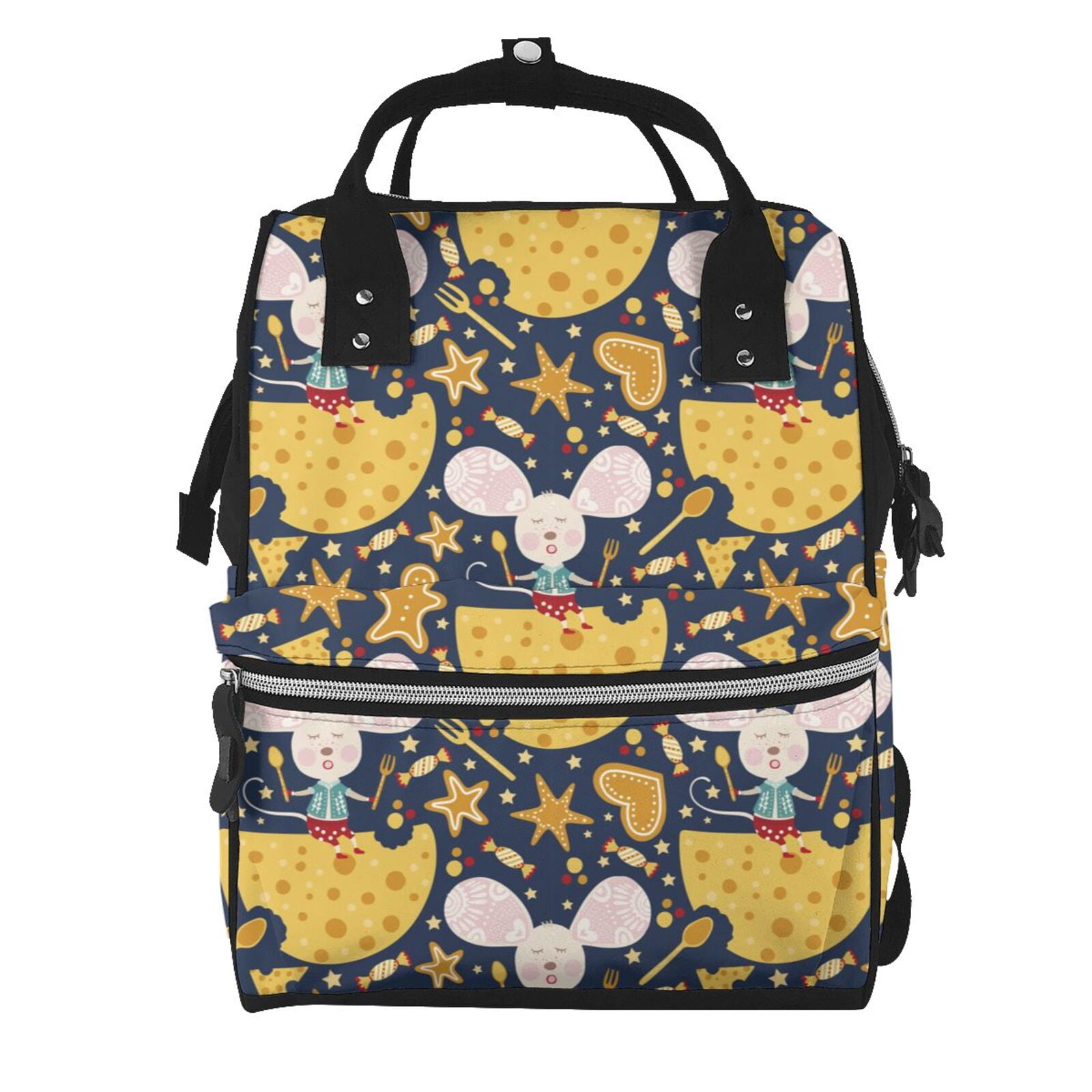 Daiia Mouse Cheese Large Capacity Baby Bag Waterproof Stylish Diaper ...