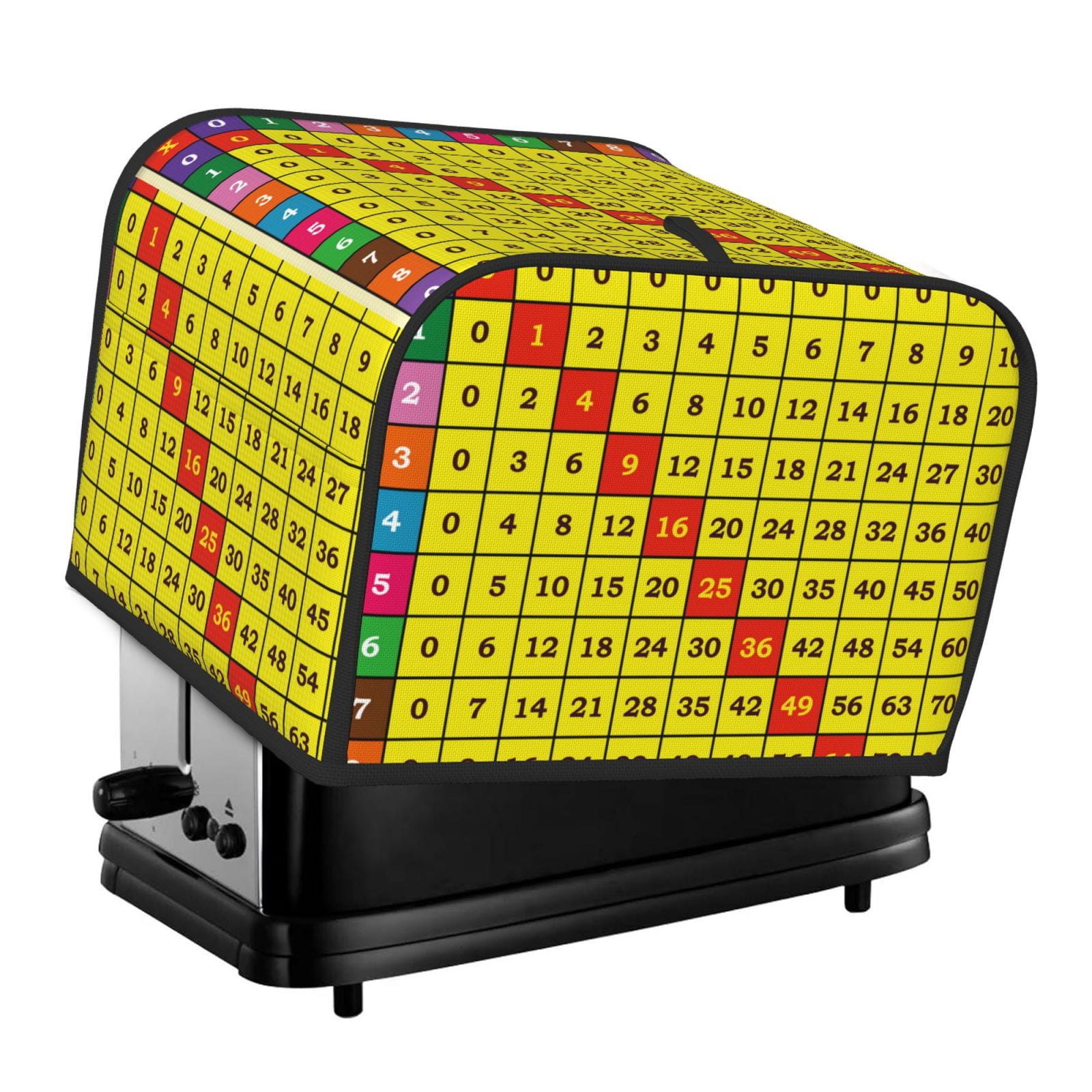 Daiia Multiplication Table2 Pattern 4 slice Toaster Cover, Toaster ...