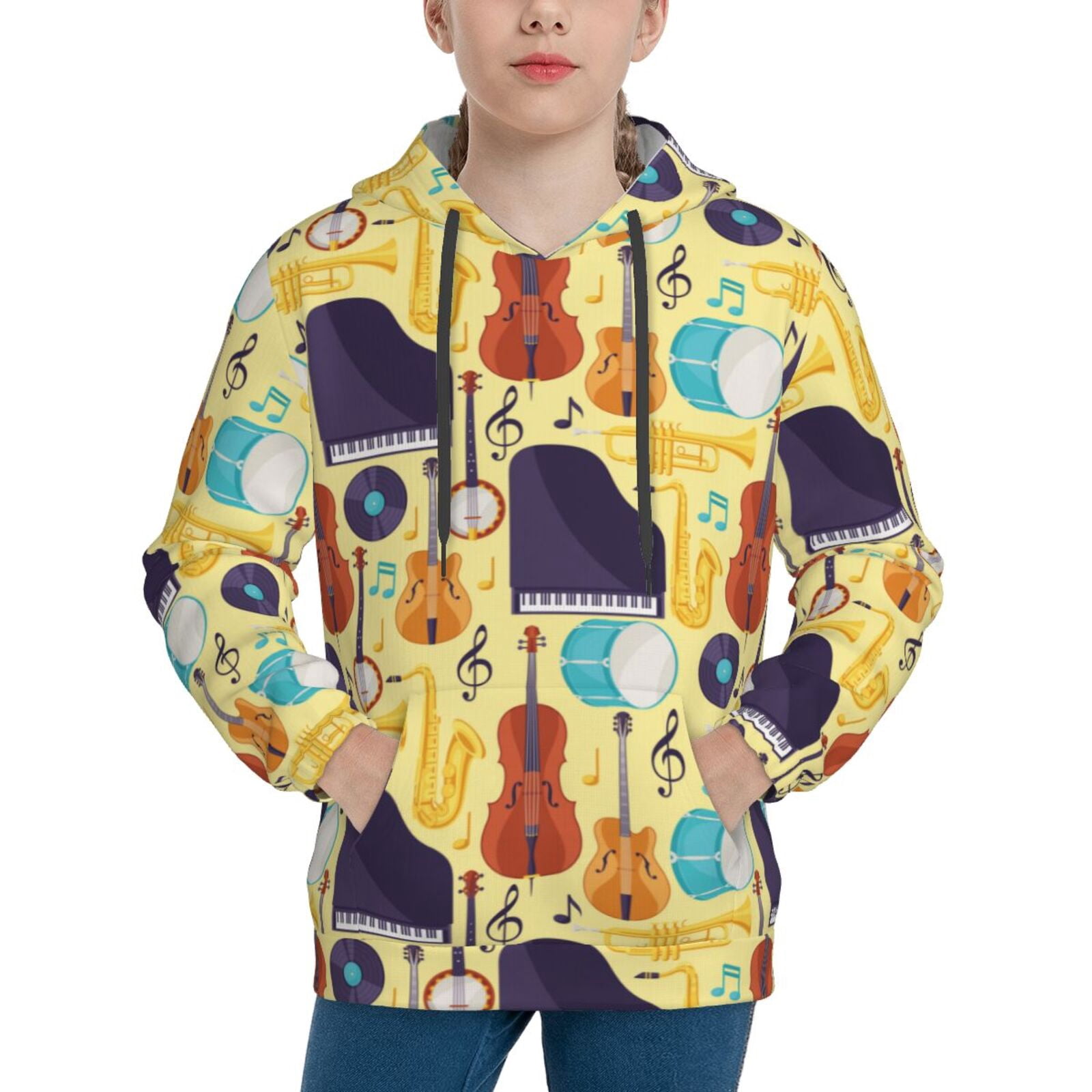 Daiia Musical Instruments for Boys Fashion Hoodies & Sweatshirts with ...
