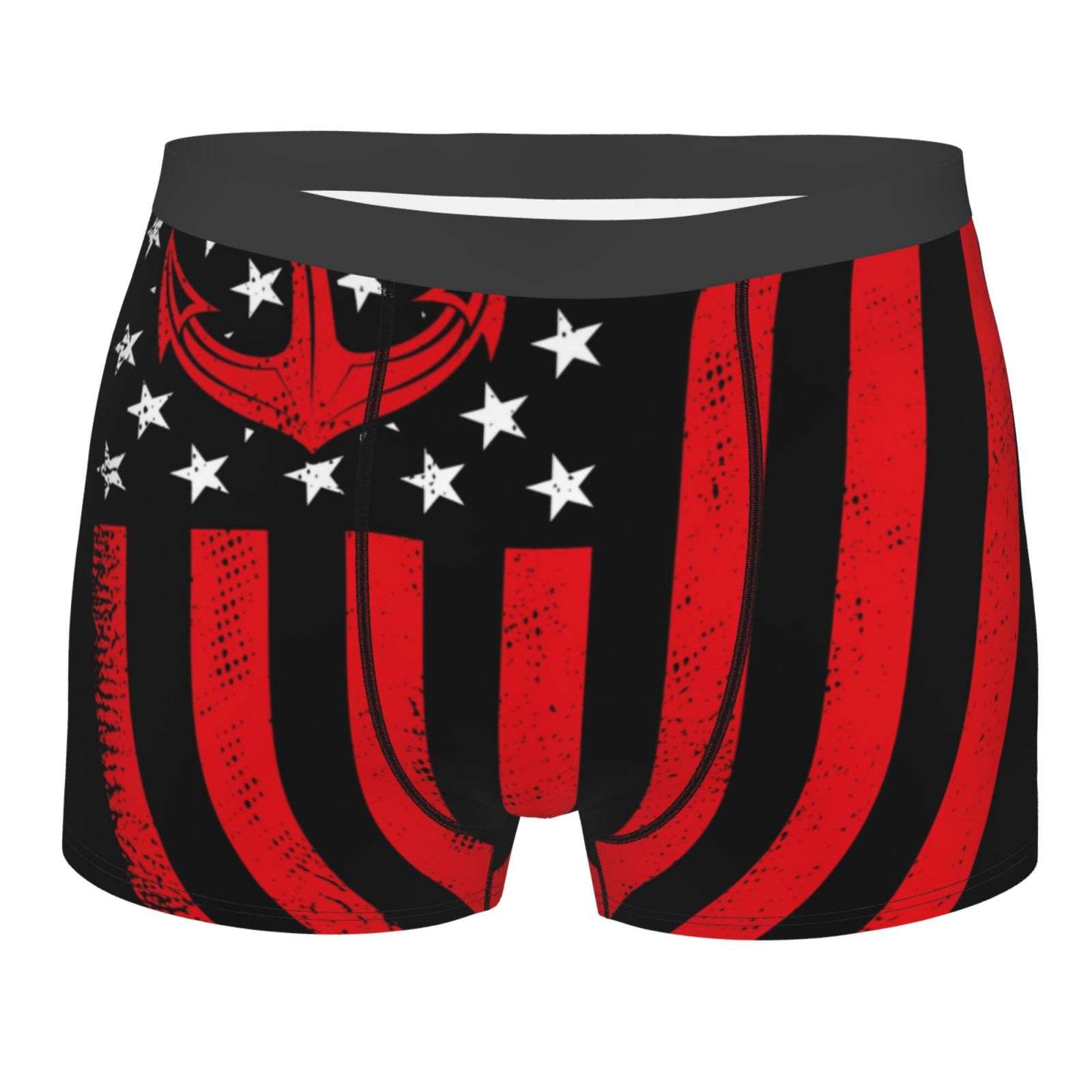 Daiia Nautical American Flag Men's Underwear Boxer Briefs, Cotton ...