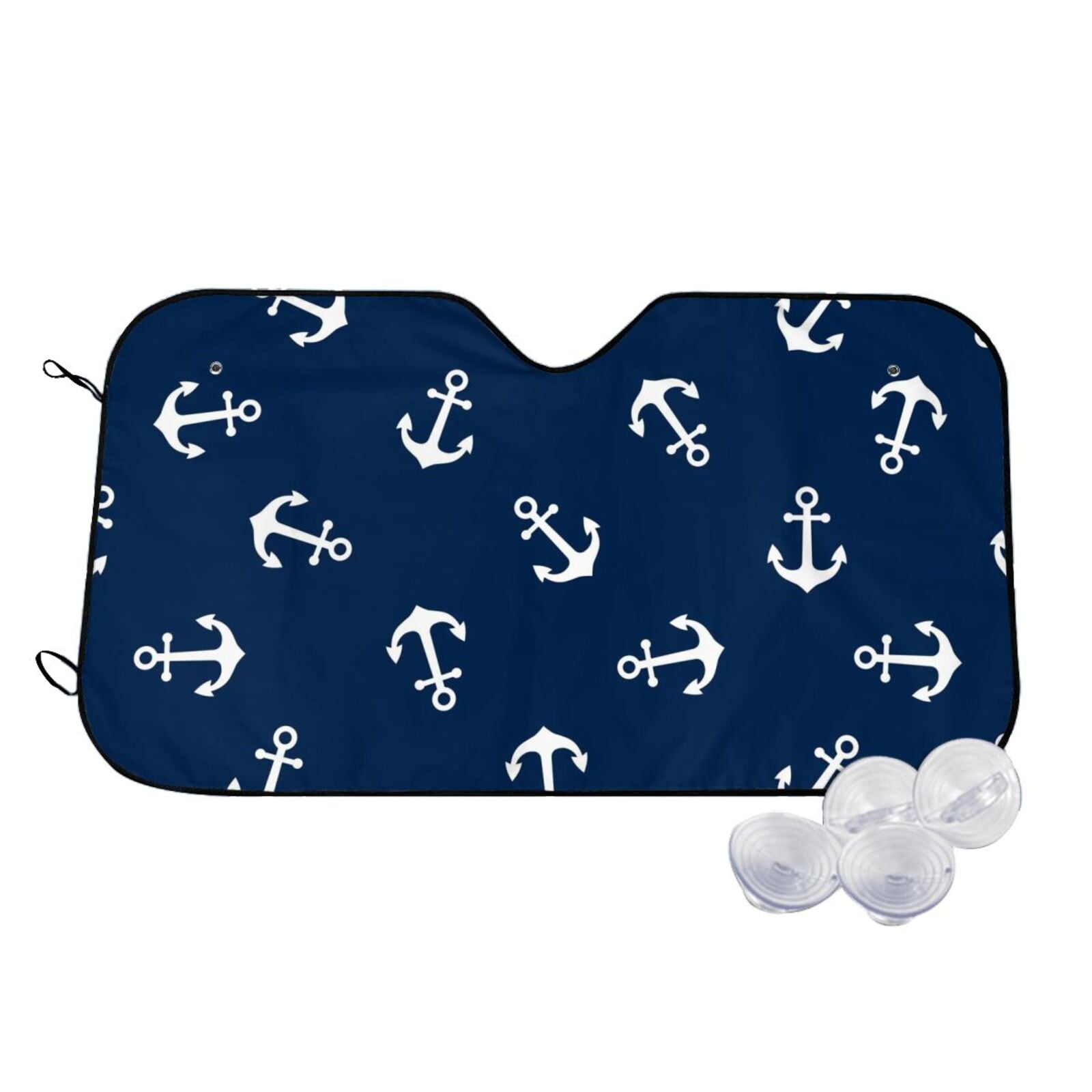 Daiia Nautical Themed Simple Anchors Windshield Sun Shade for Car SUV ...