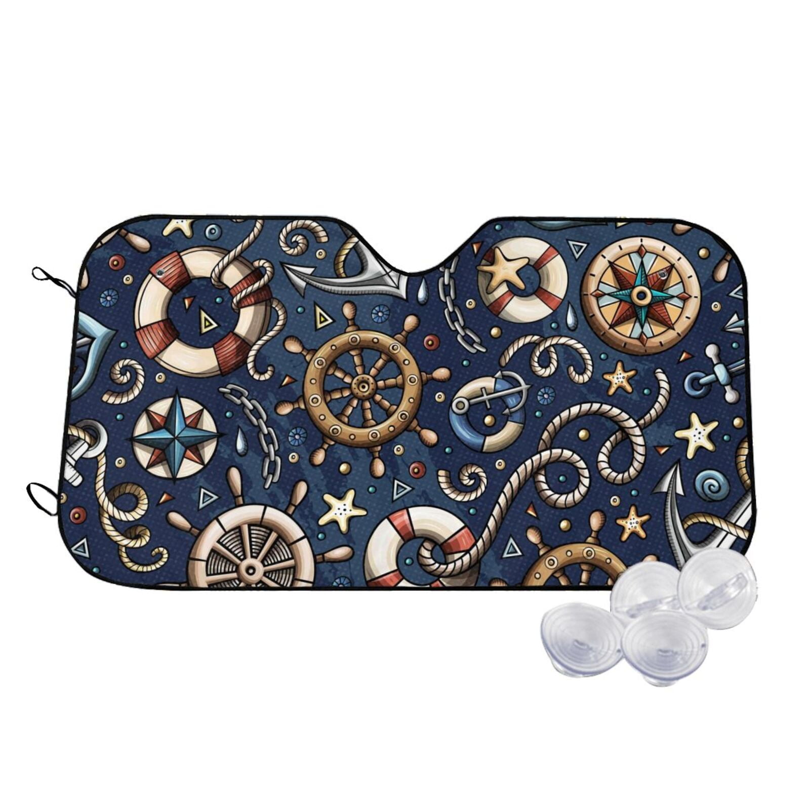 Daiia Nautical Windshield Sun Shade for Car SUV Truck (Small ), Car Sun ...