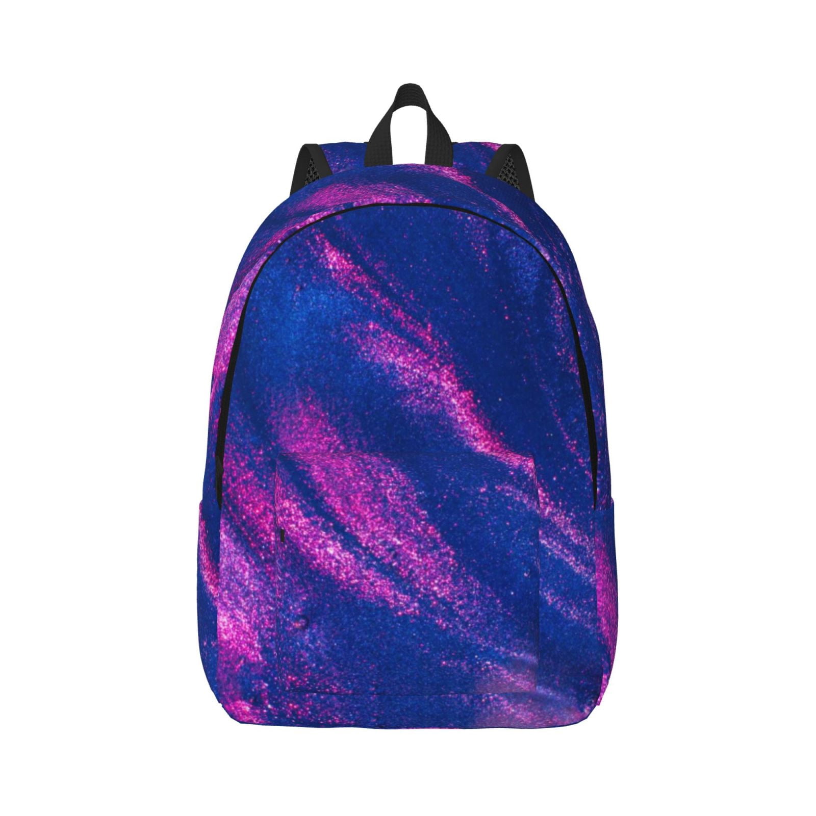 Daiia Neon Gradient Blue Vintage Canvas Backpack for Men and Women ...