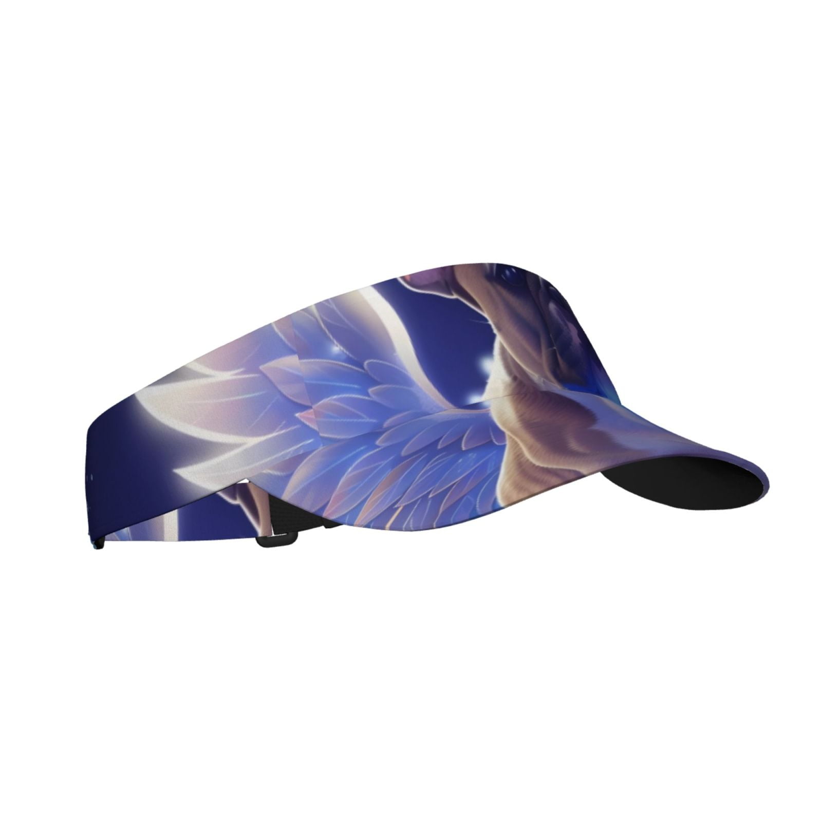 Daiia Night Sky Winged French Bulldog Pattern Sport Sun Visor Hats ...