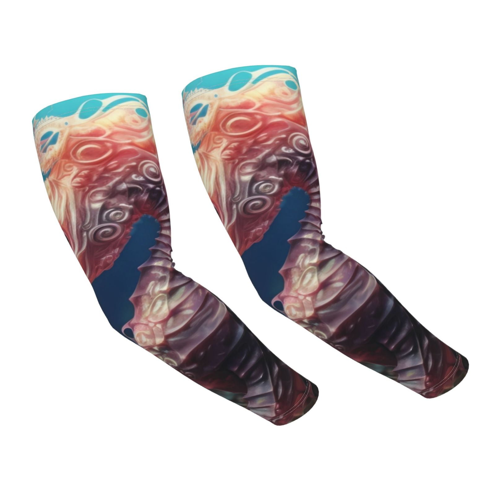 Daiia Ocean Seahorse UV Sun Protection Arm Sleeves - Cooling ...