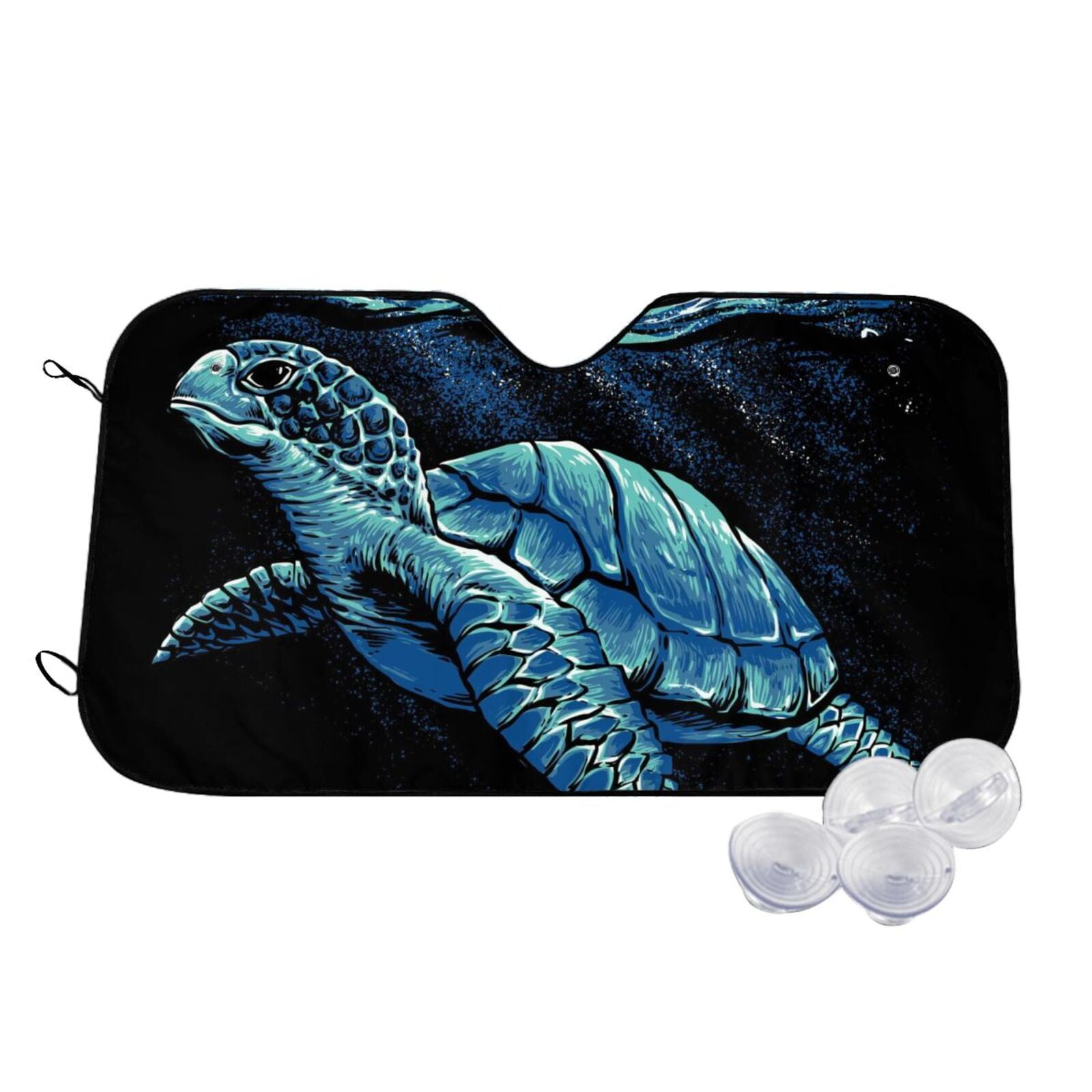 Daiia Ocean Turtle Windshield Sun Shade for Car SUV Truck (Medium ...
