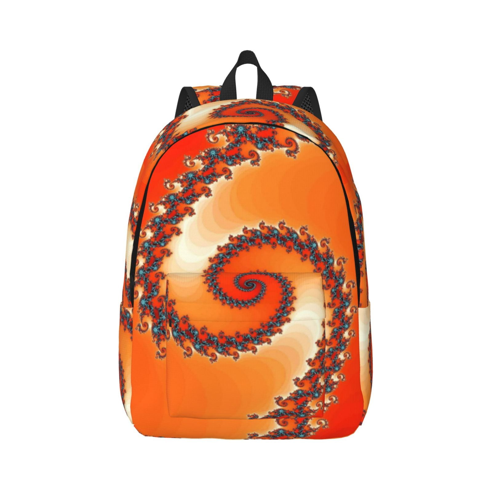Daiia Orange Rotating Vintage Canvas Backpack for Men and Women ,Hiking ...