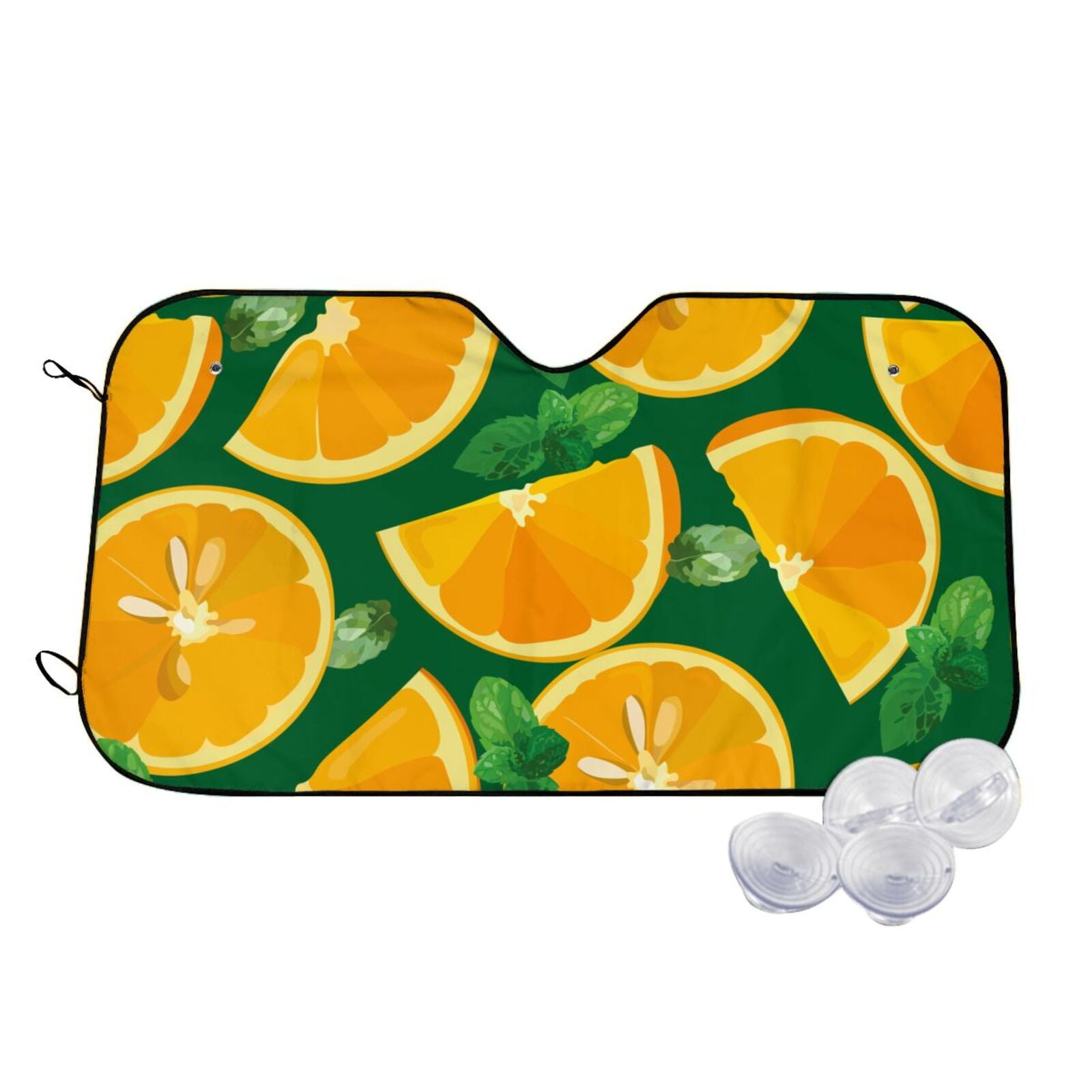 Daiia Orange Windshield Sun Shade for Car SUV Truck (Small ), Car Sun ...