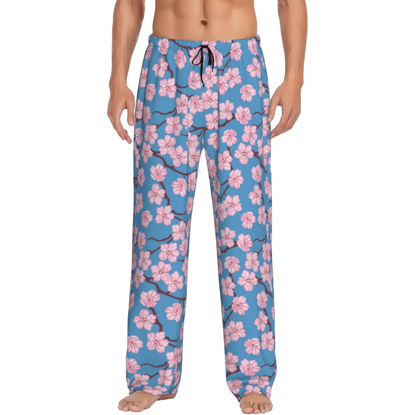 Daiia Orchids Flowers Men's Sleep Pant with Pockets and Drawstring ...