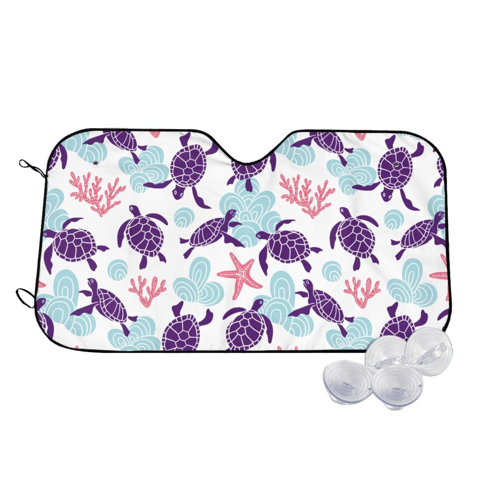 Daiia Ornamental Turtles Windshield Sun Shade for Car SUV Truck (Small ...