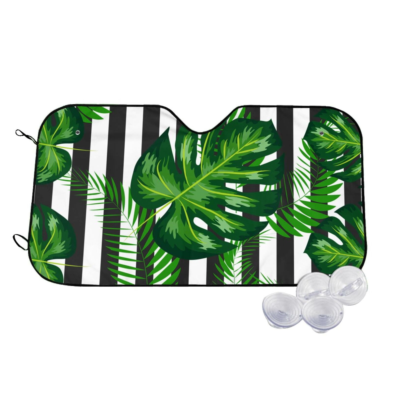 Daiia Palm Greenery Windshield Sun Shade for Car SUV Truck (Medium ...