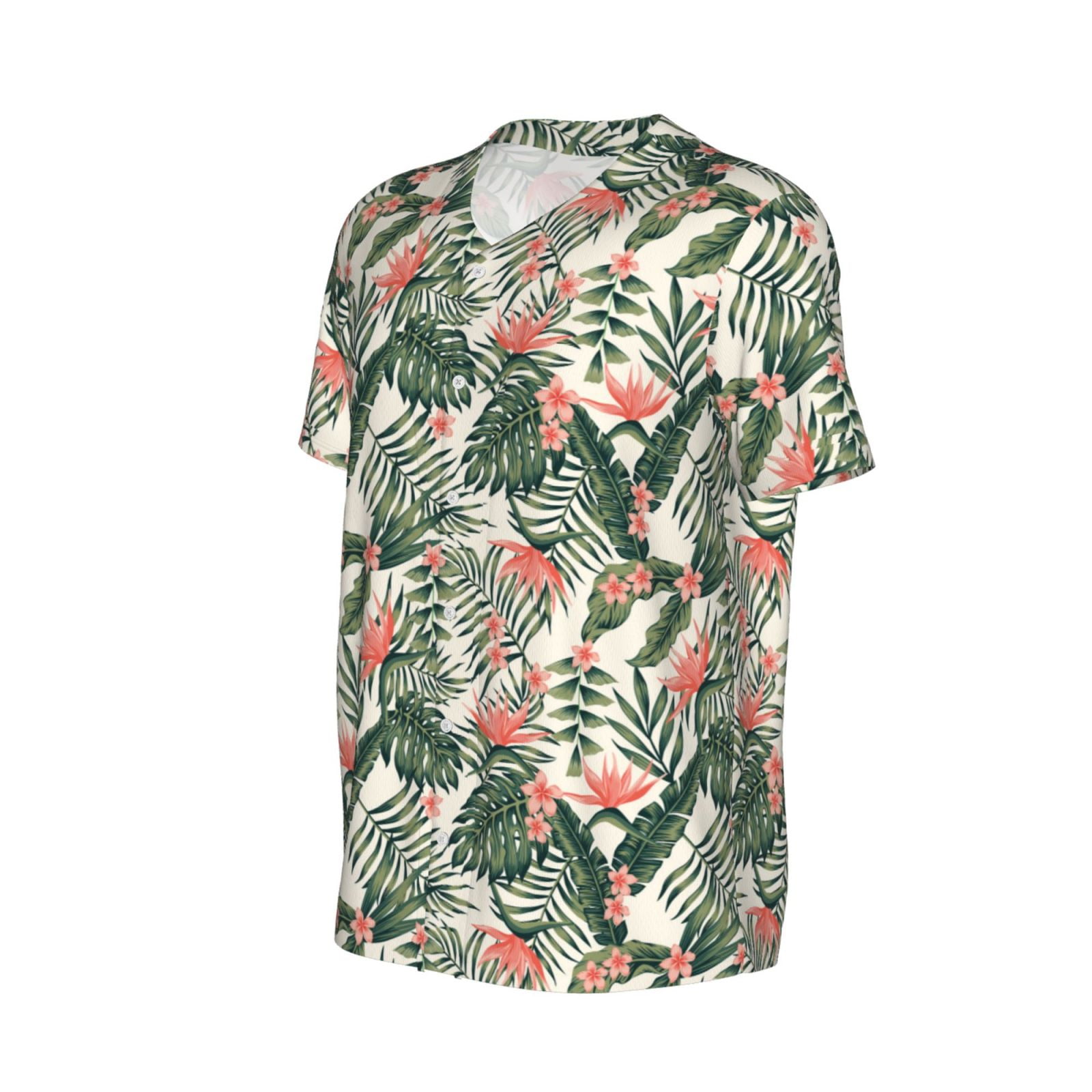 Daiia Palm Trees and Tropical Mens Baseball Jersey Button Down Shirts ...