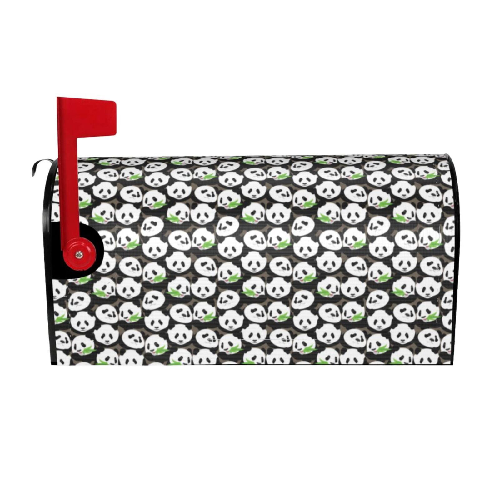 Daiia Panda Bear Mailbox Cover , Magnetic Welcome Mailbox Wraps Post ...