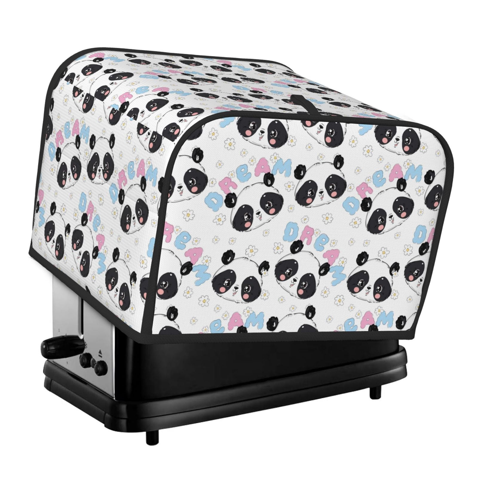 Daiia Panda Bear1 Pattern 4 slice Toaster Cover, Toaster Appliance Dust ...