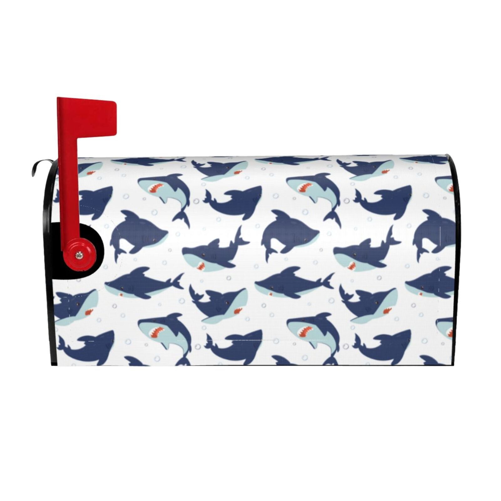 Daiia Party Shark Cute Mailbox Cover , Magnetic Welcome Mailbox Wraps ...