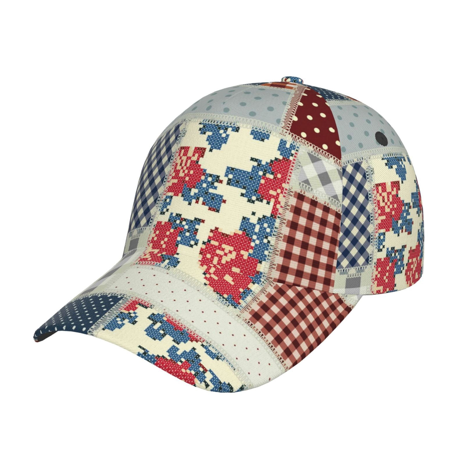 Daiia Patchwork In Country Style Baseball Cap Men Women Classic ...