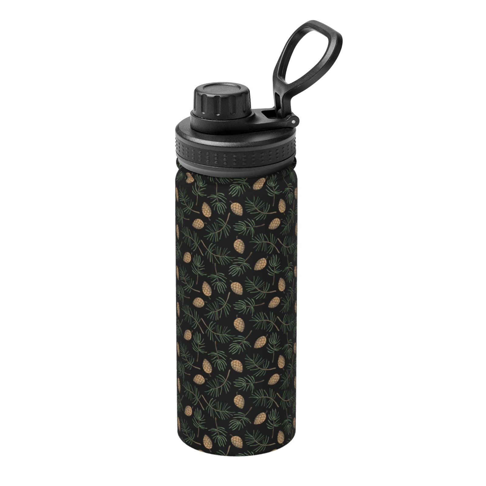 Daiia Pine Cone Woodland Pattern Printed 18 OZ Sports Insulated Kettle ...