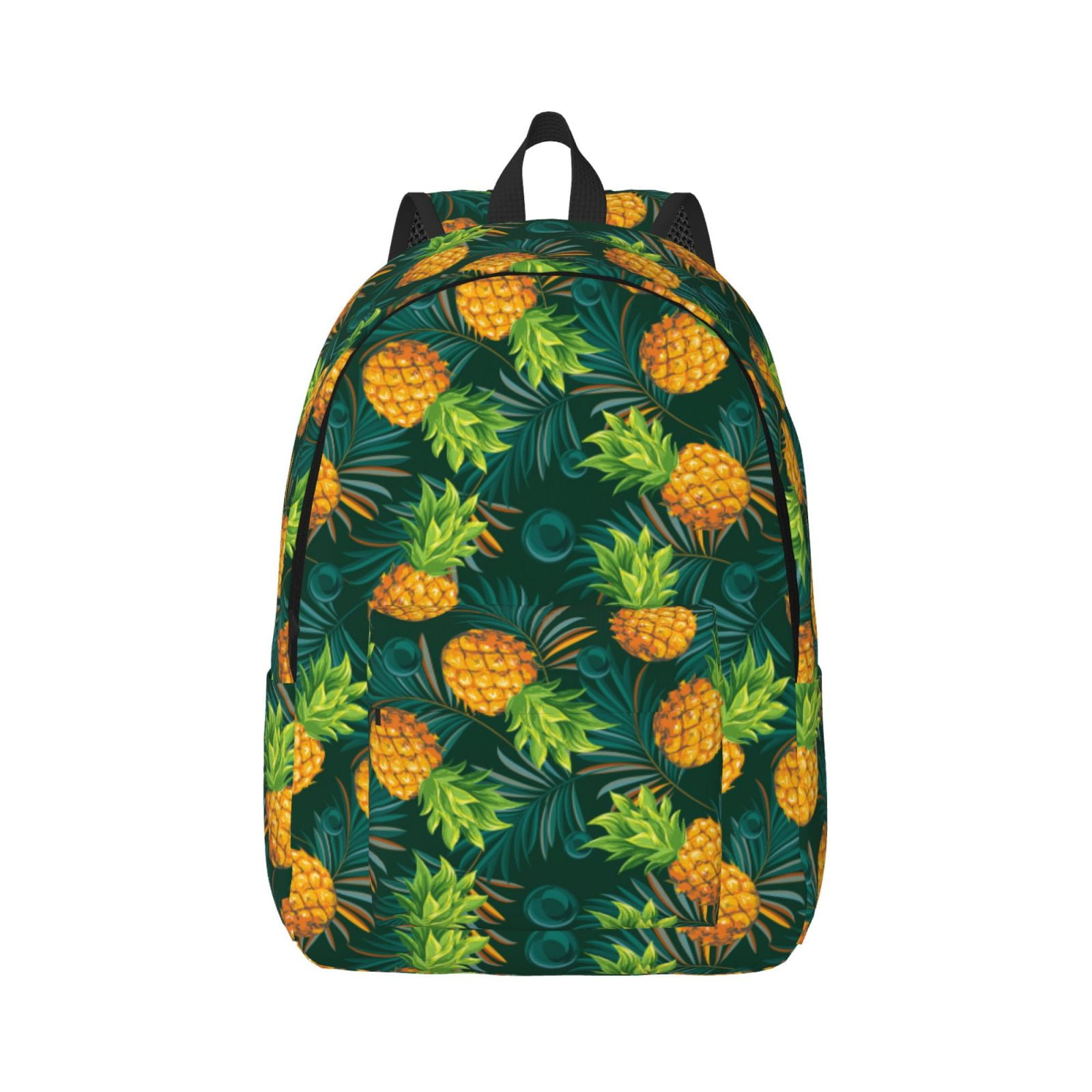 Daiia Pineapples with Palm Leaves Vintage Canvas Backpack for Men and ...