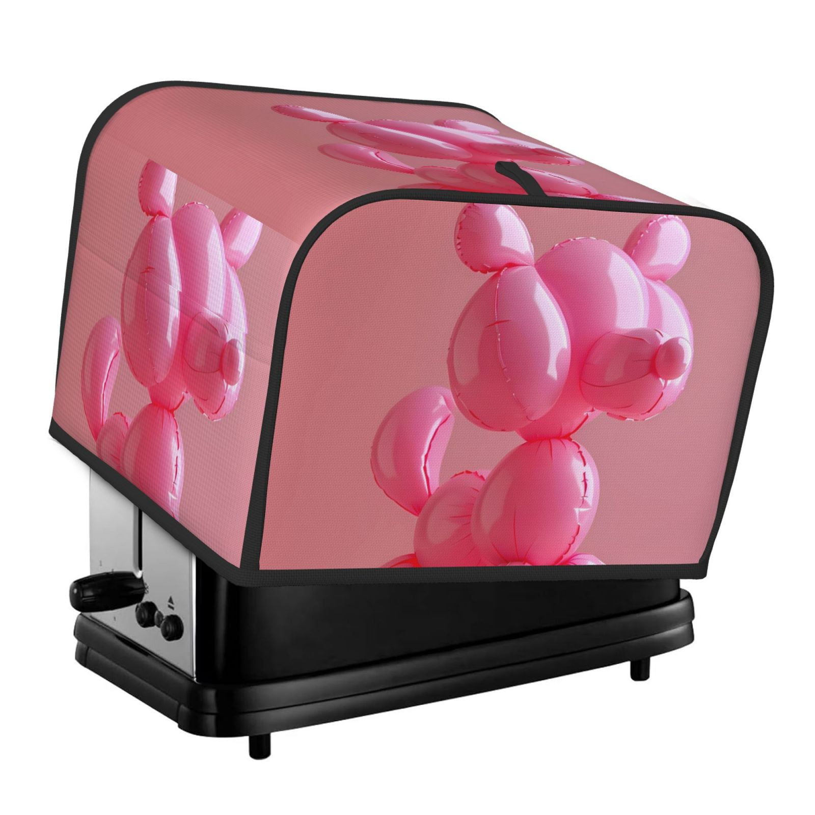 Daiia Pink Balloon Puppy Art Pattern 4 slice Toaster Cover, Toaster ...