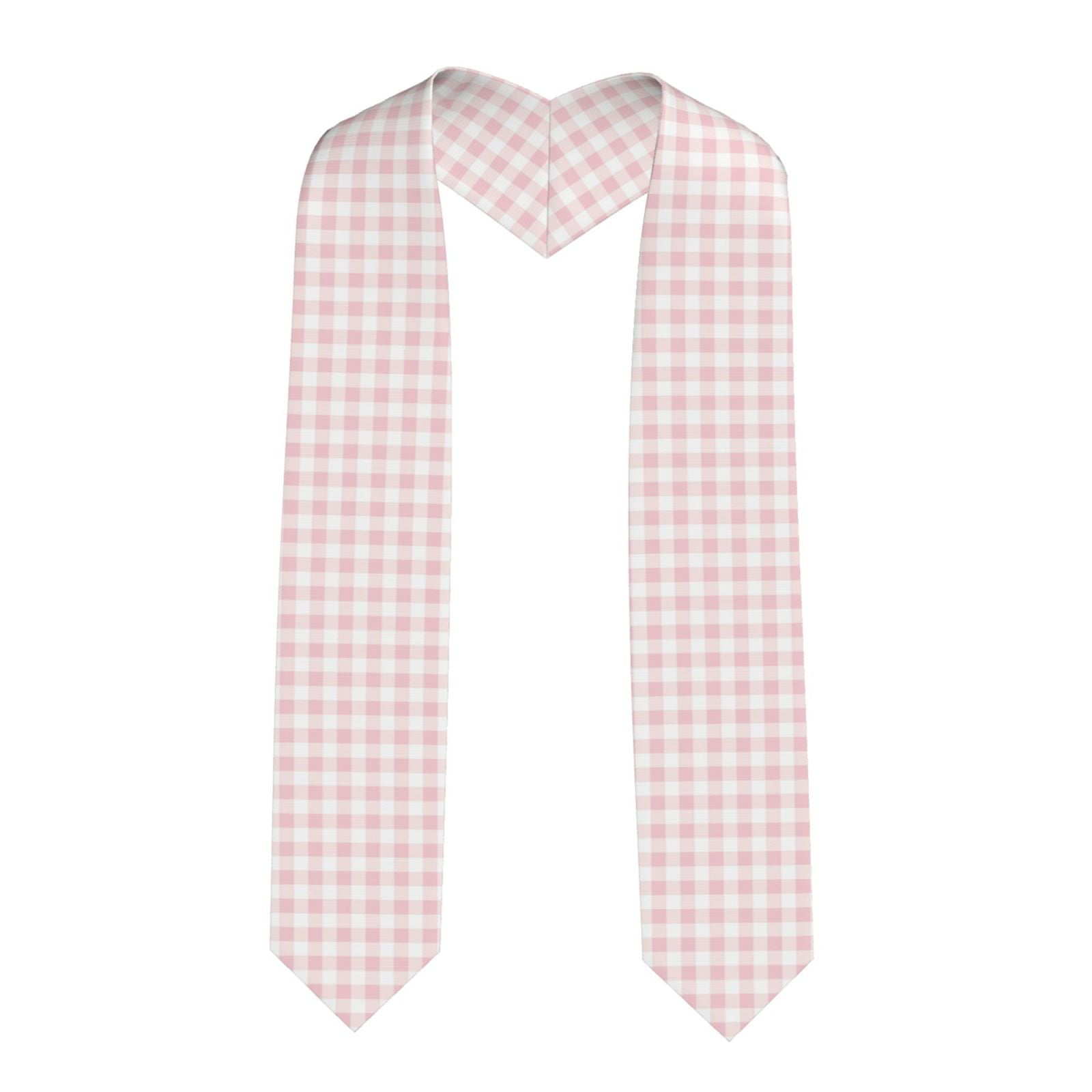 Daiia Pink Checkboard Pattern Graduation Shawl Stole – Satin Graduation ...