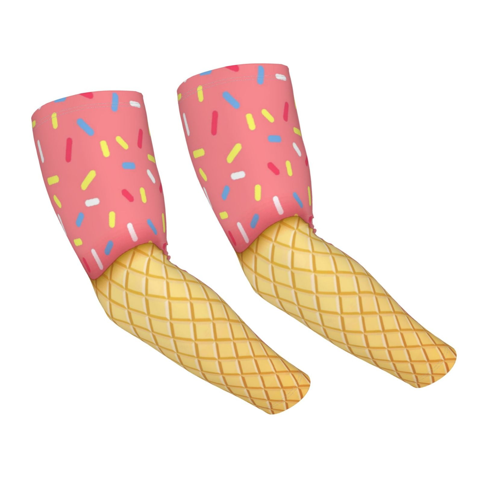 Daiia Pink Ice Cream UV Sun Protection Arm Sleeves - Cooling ...
