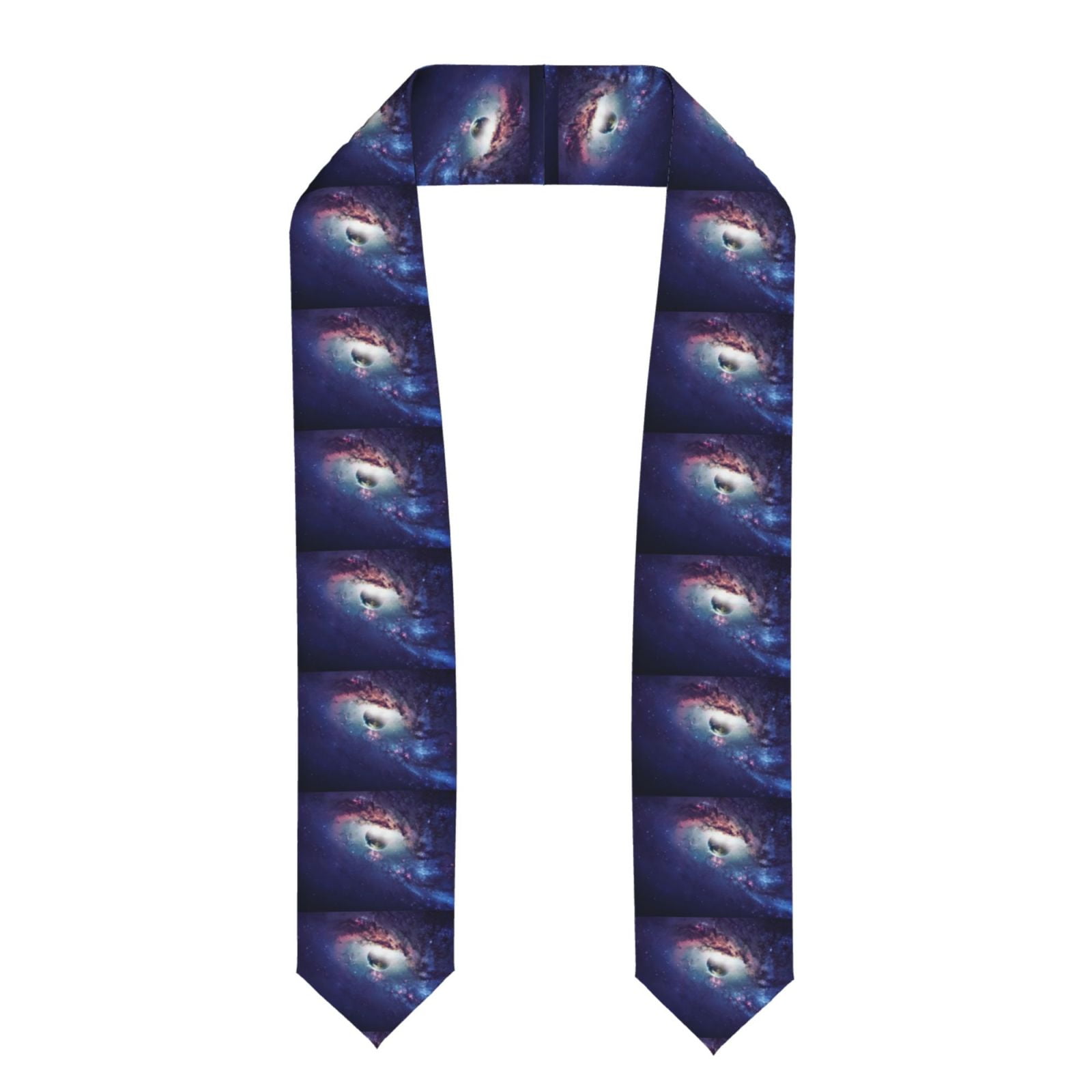 Daiia Planets Stars And Galaxies Pattern Graduation Shawl Stole – Satin ...